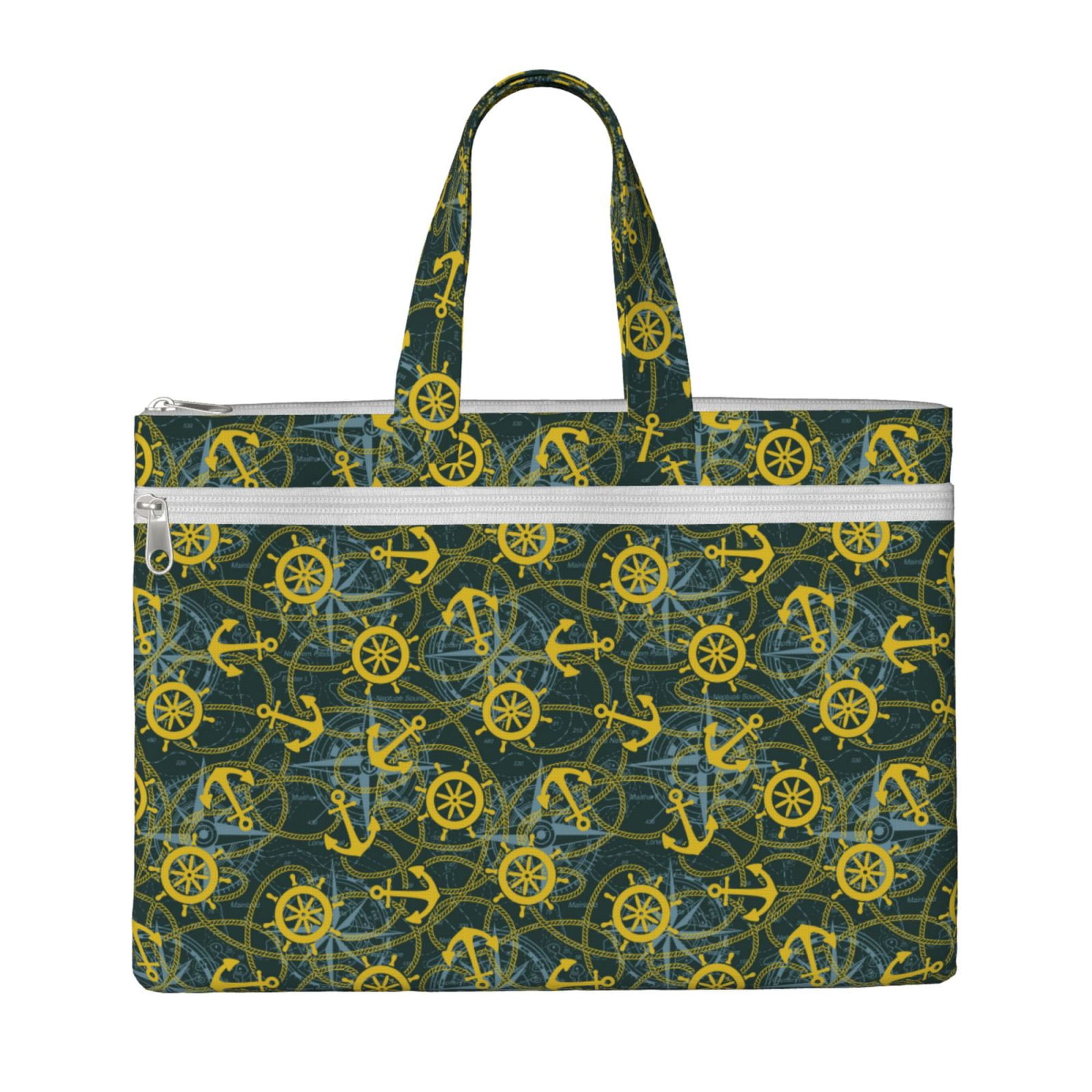 Kdxio Marine Anchors And Compass File Tote Document Bag Business ...