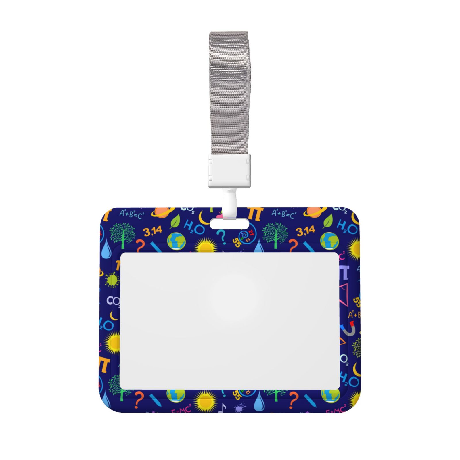 Kdxio Mathematics And Chemistry Card Badge Holder Work Badge Sleeve for ...