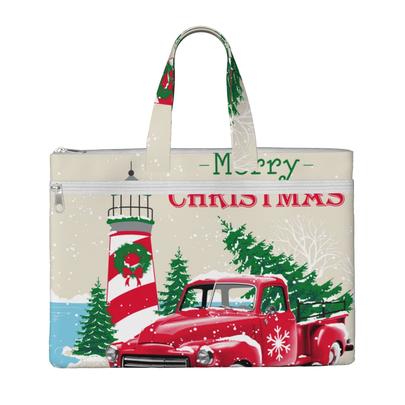 Kdxio Merry Christmas 1 File Tote Document Bag Business Briefcase Bag ...