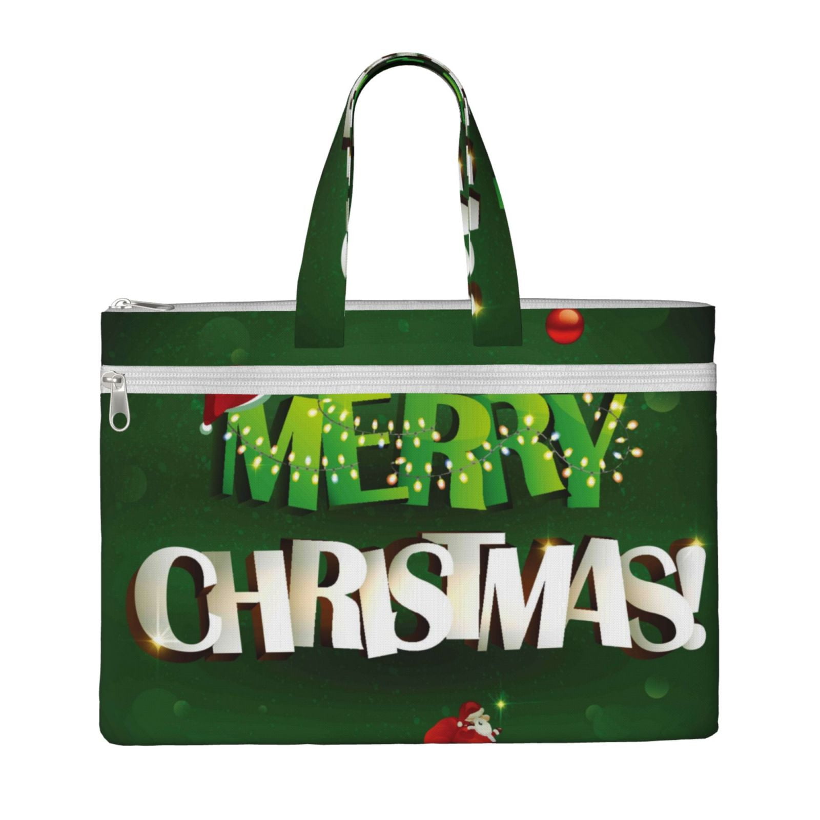 Kdxio Merry Christmas File Tote Document Bag Business Briefcase Bag ...