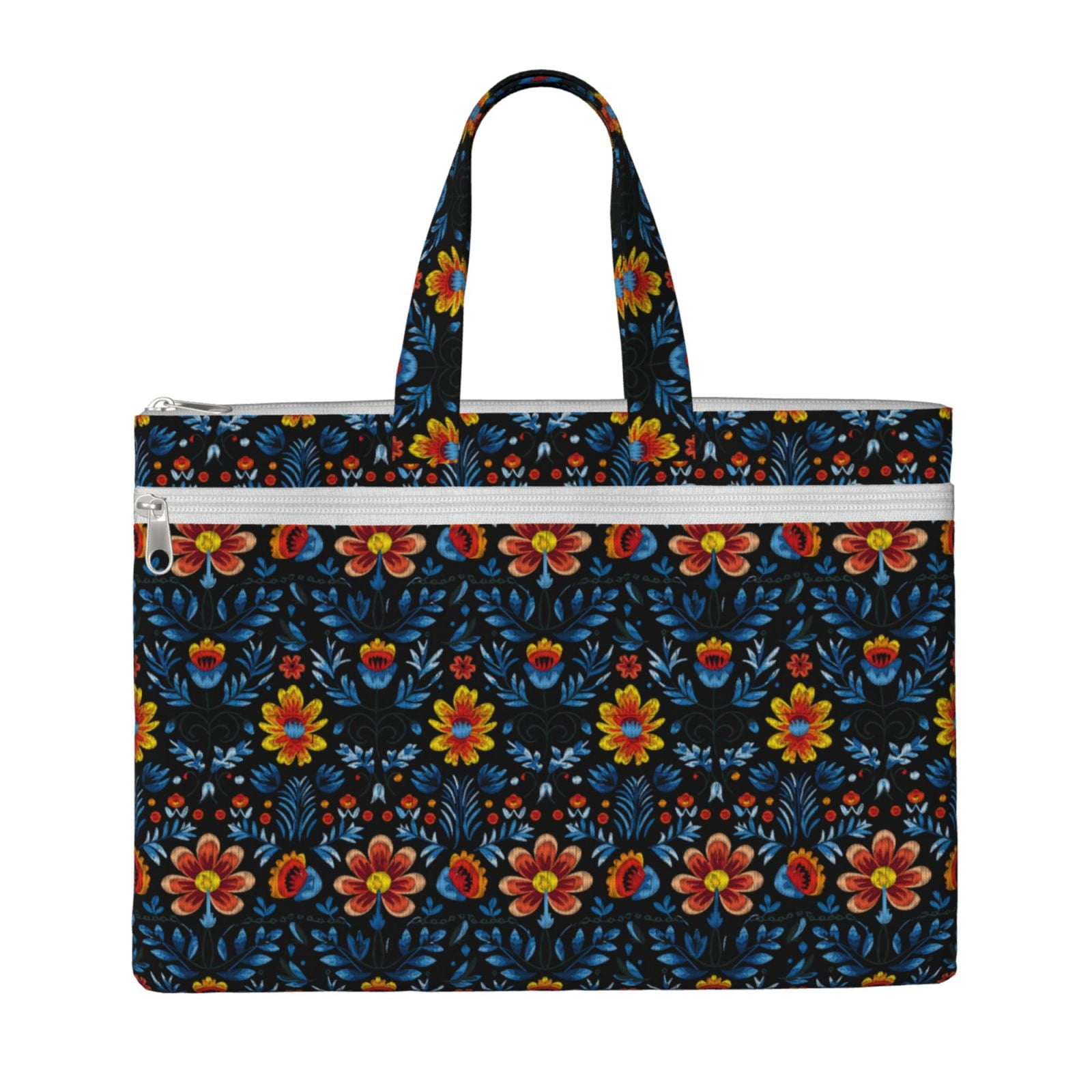 Kdxio Mexican Flower File Tote Document Bag Business Briefcase Bag ...