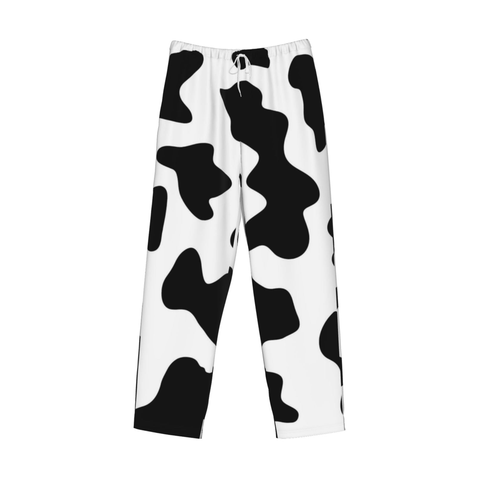 Kdxio Milk Cow Print Men's Sleep Pajama Pant Lounge Pants with Pockets ...