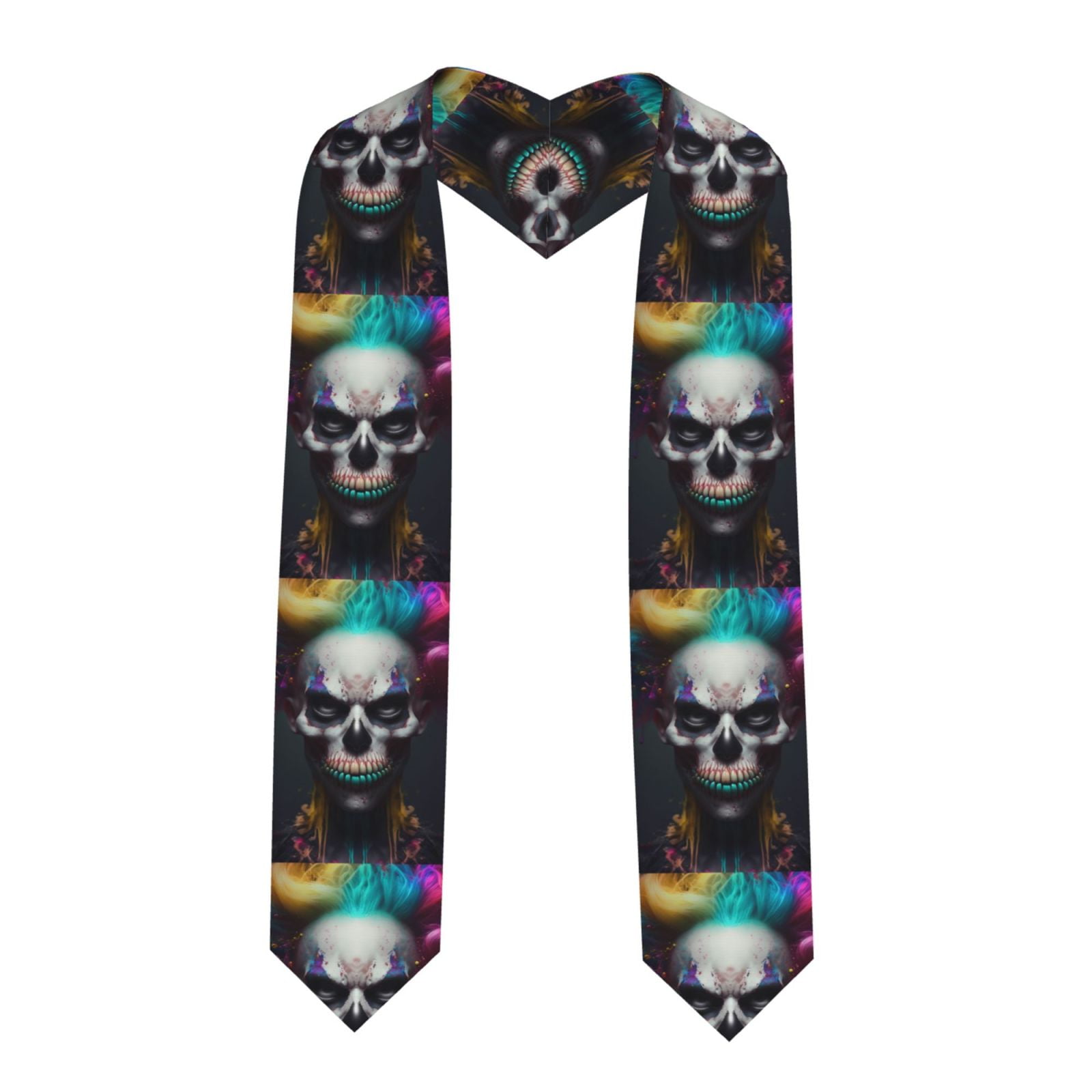 Kdxio Modern Abstract Colorful Skull C Graduation Stole Class ...