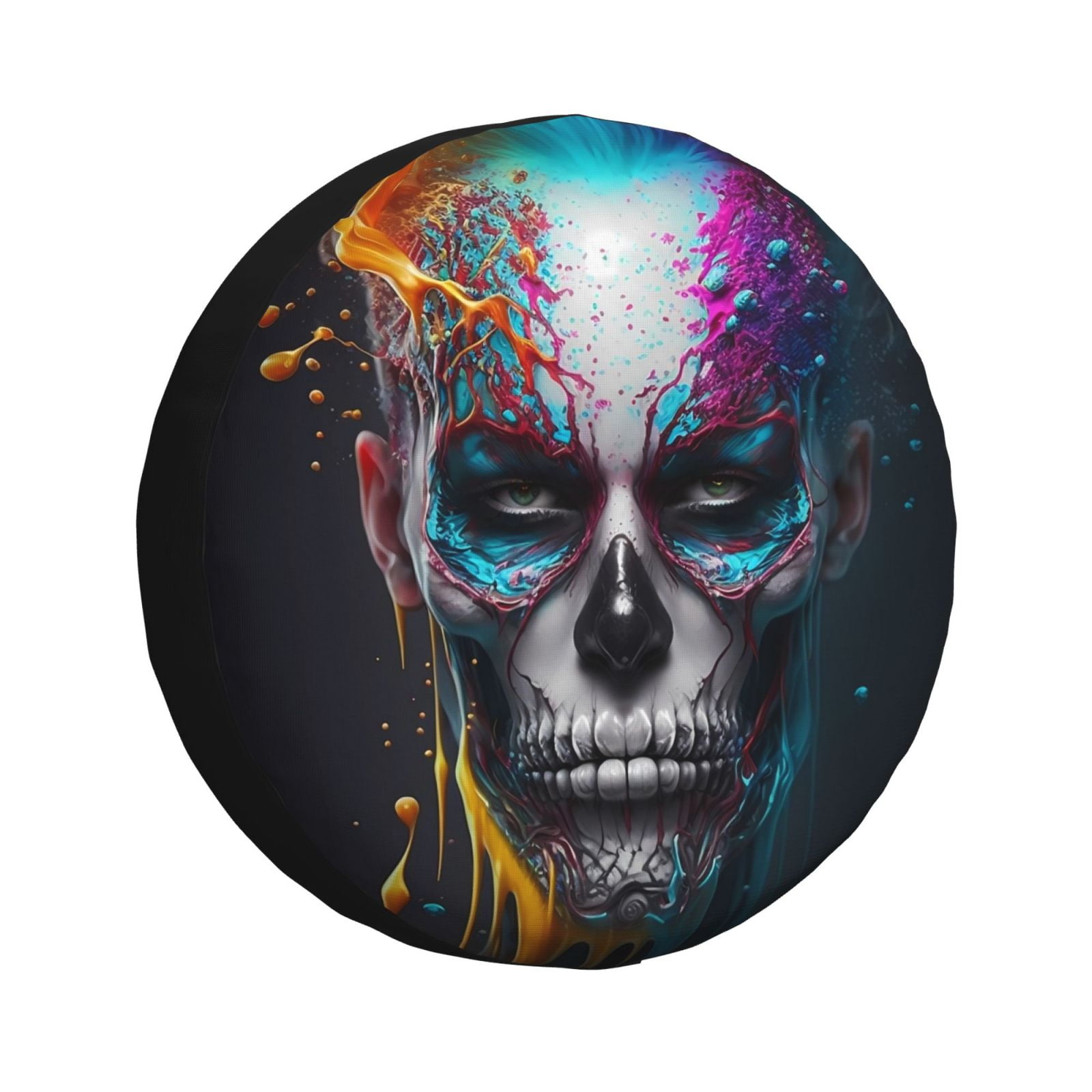 Kdxio Modern Abstract Colorful Skull for Tire Cover Wheel Protectors ...