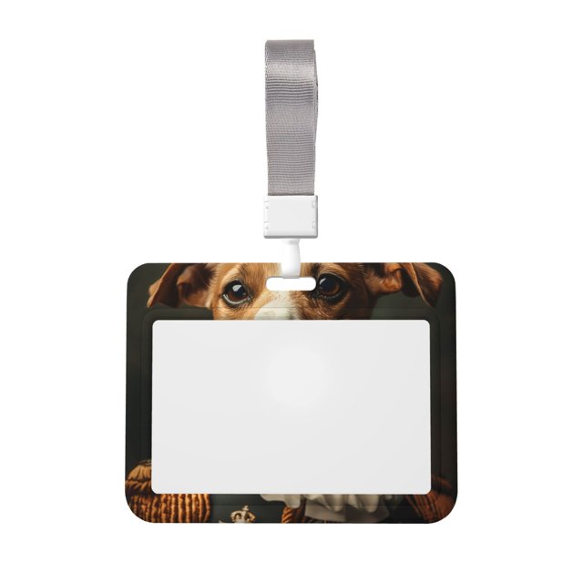 Kdxio Modern Cute Dog Card Badge Holder Work Badge Sleeve for Office ...