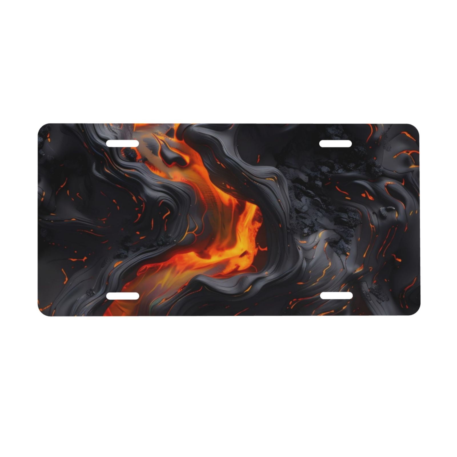 Kdxio Molten Lava Abstract Flow License Plate Car Front License Plate ...