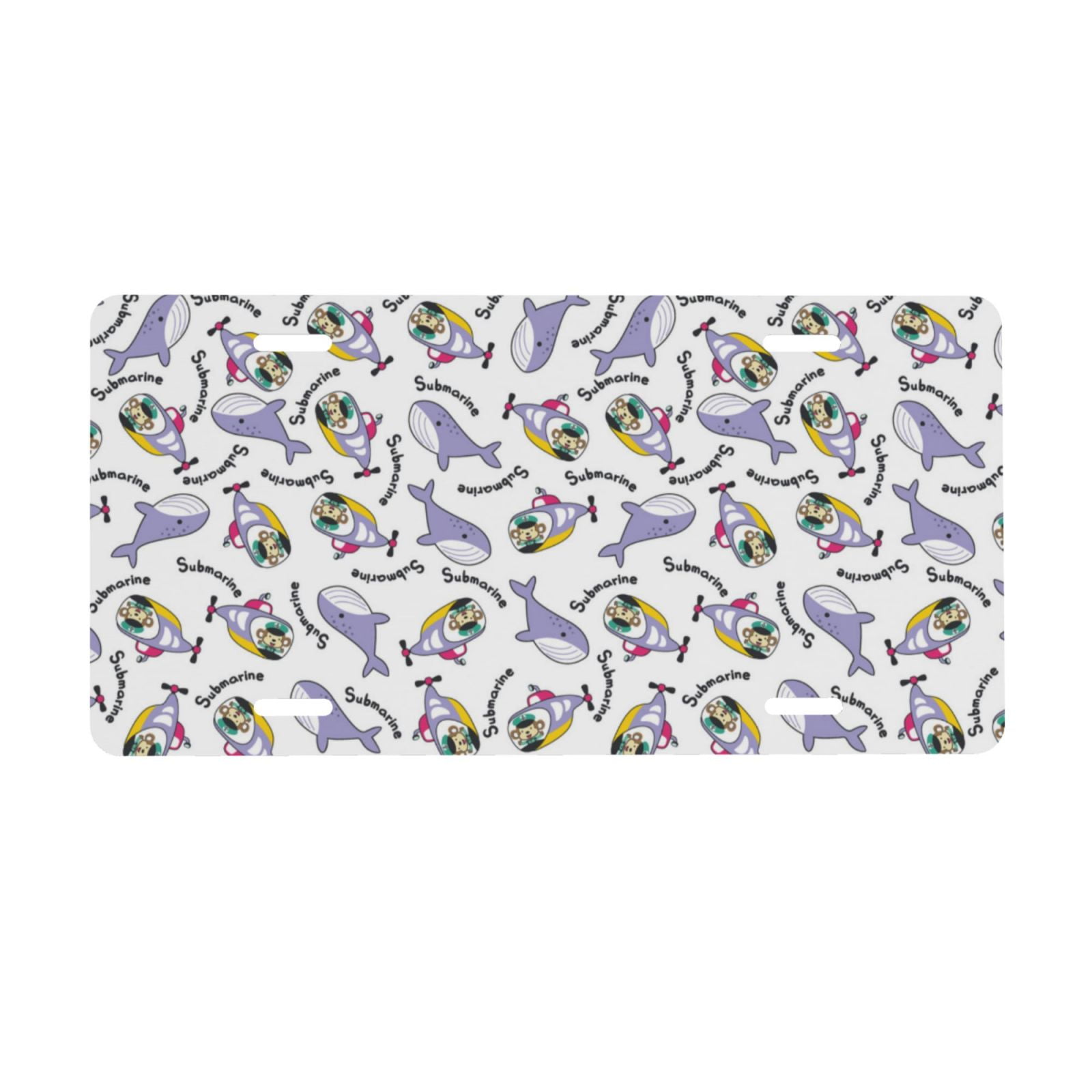 Kdxio Monkey Submarine Captain License Plate Car Front License Plate ...