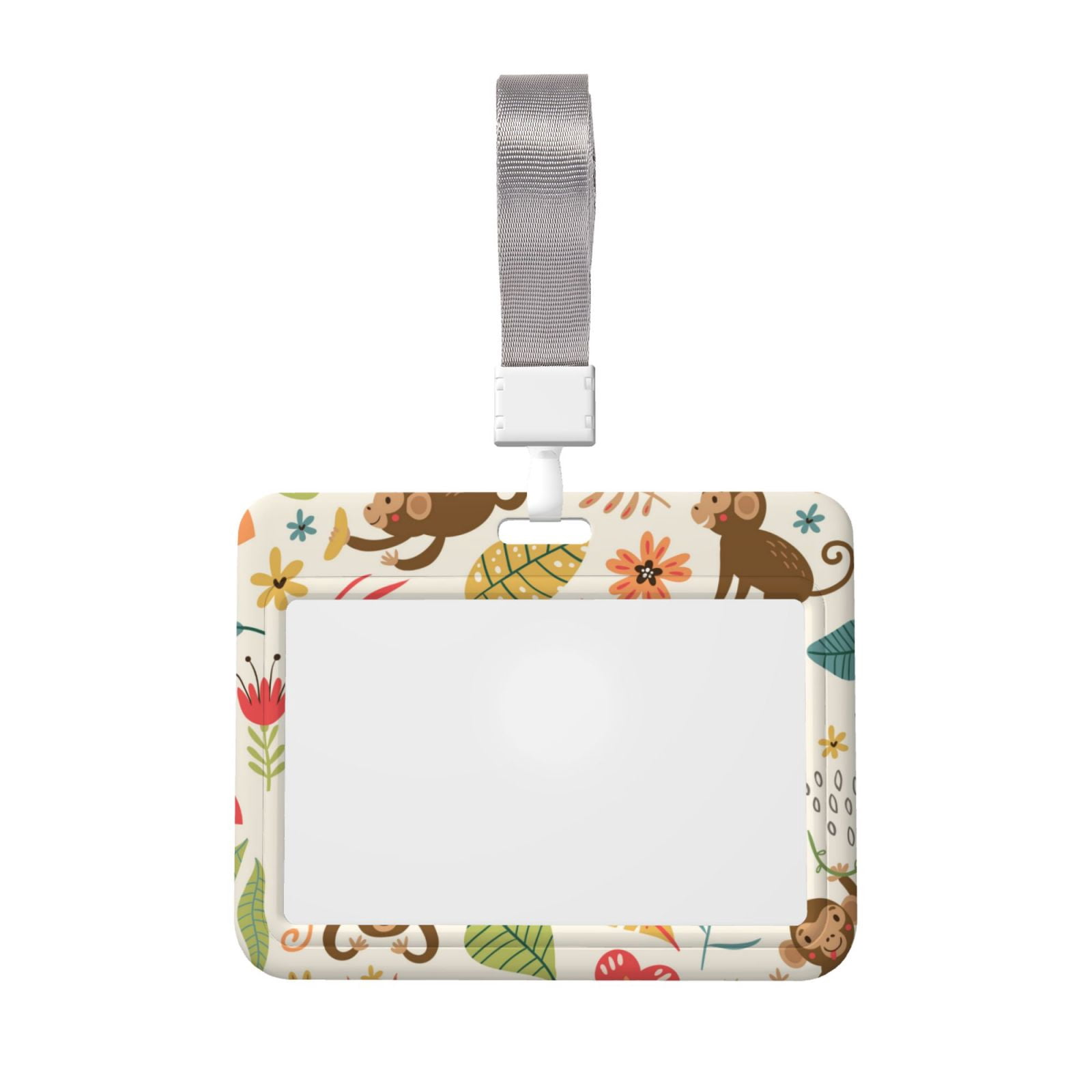 Kdxio Monkeys in the Jungle Card Badge Holder Work Badge Sleeve for ...