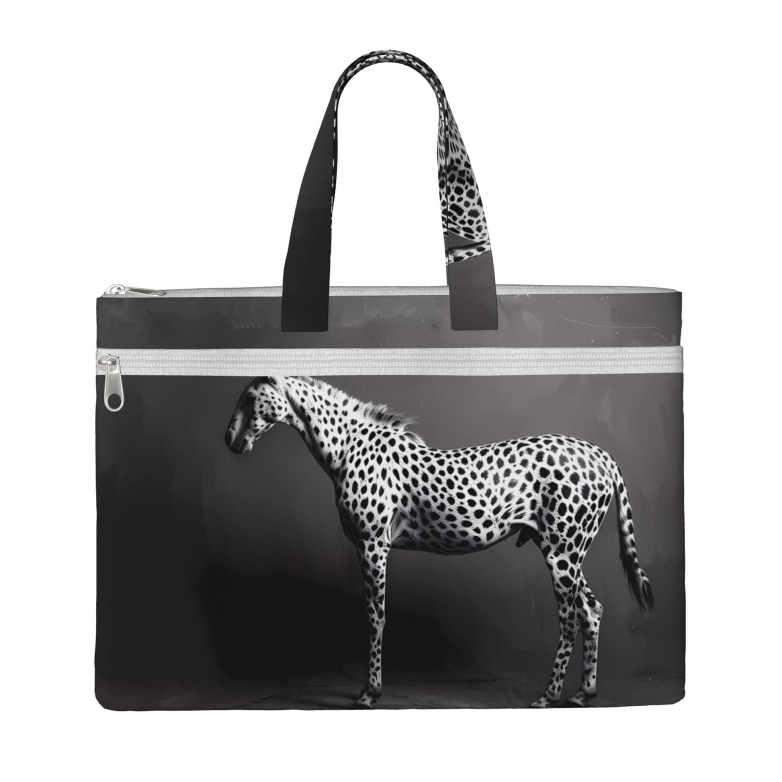 Kdxio Monochrome Leopard Horse File Tote Document Bag Business ...