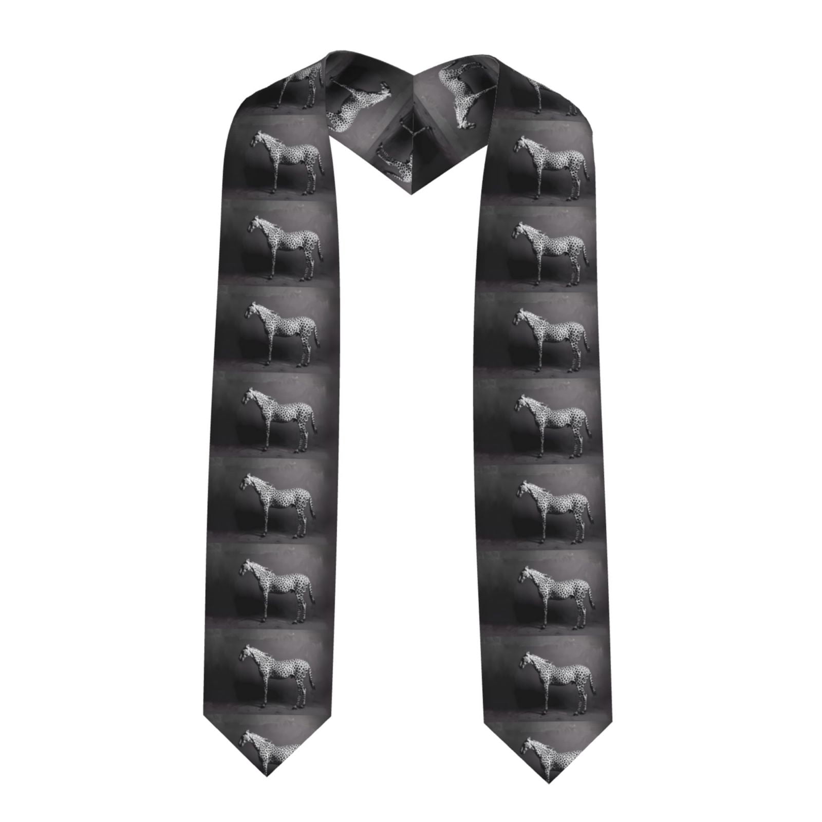 Kdxio Monochrome Leopard Horse Graduation Stole Class, Graduation Sash ...