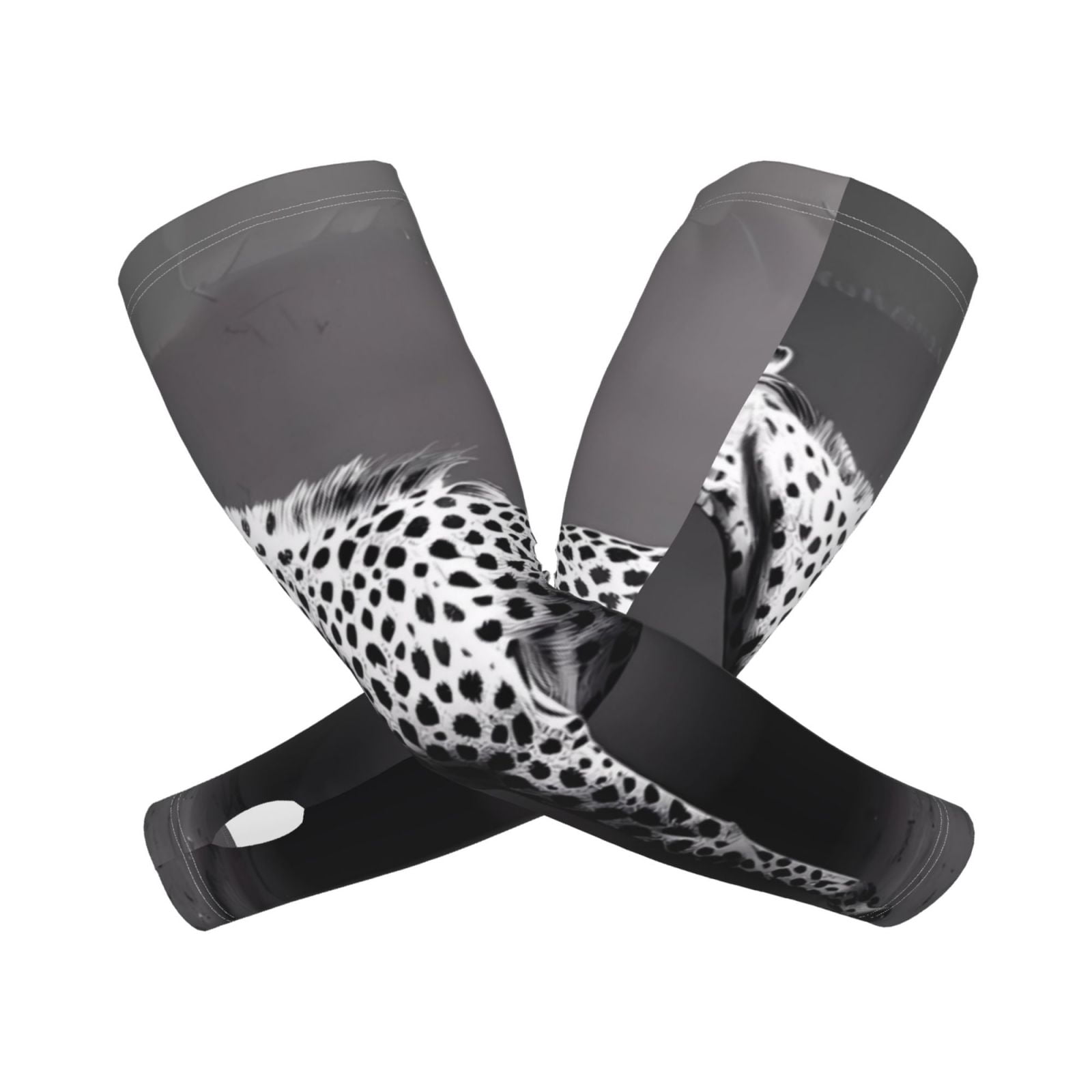 Kdxio Monochrome Leopard Horse Print UV Sun Protection Arm Sleeves ...