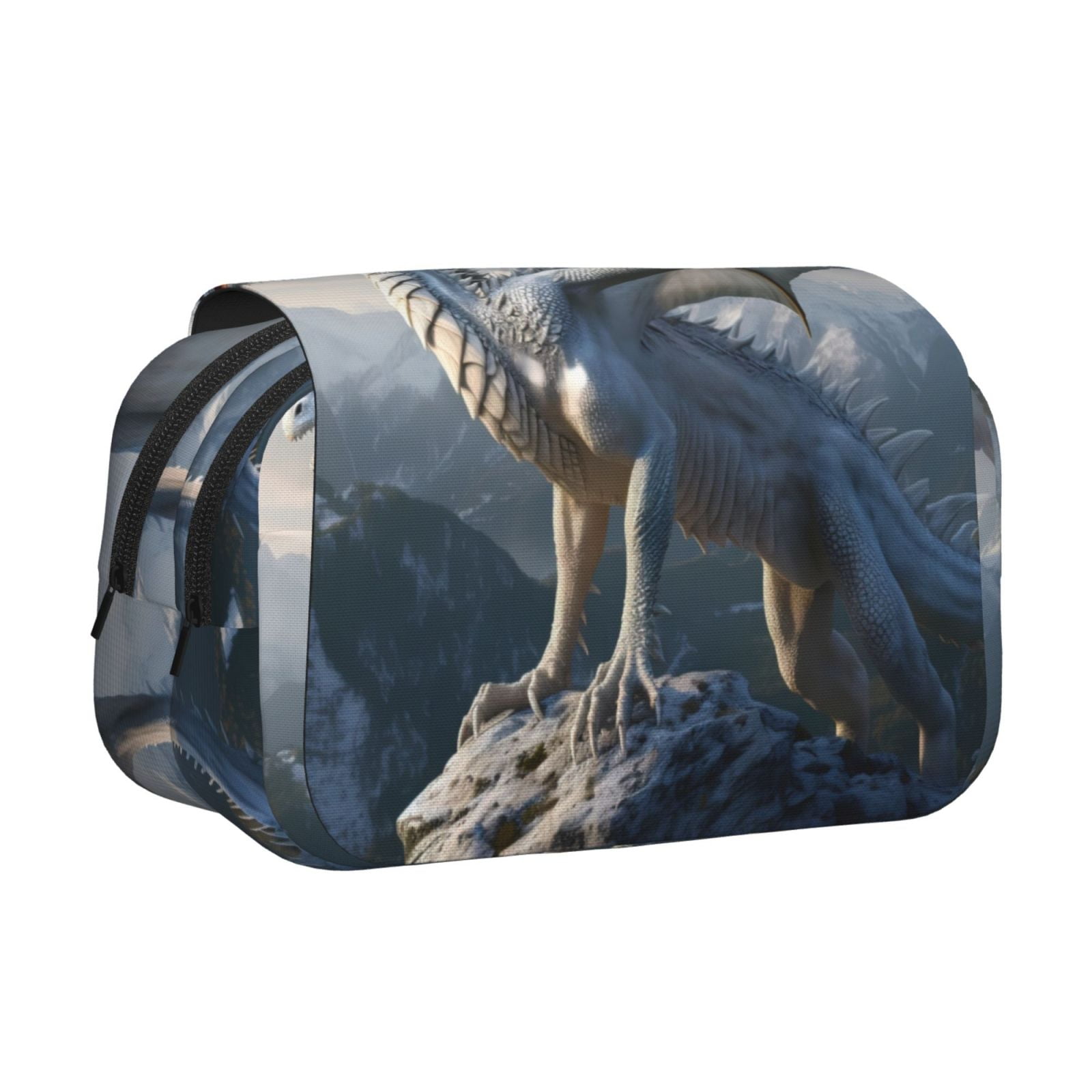 Kdxio Mountain White Dragon for Double Compartment Pen Case Oxford ...
