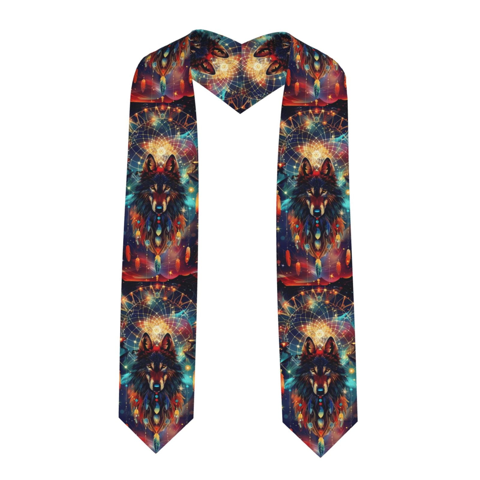 Kdxio Mystic Wolf Dreamcatcher Graduation Stole Class, Graduation Sash ...