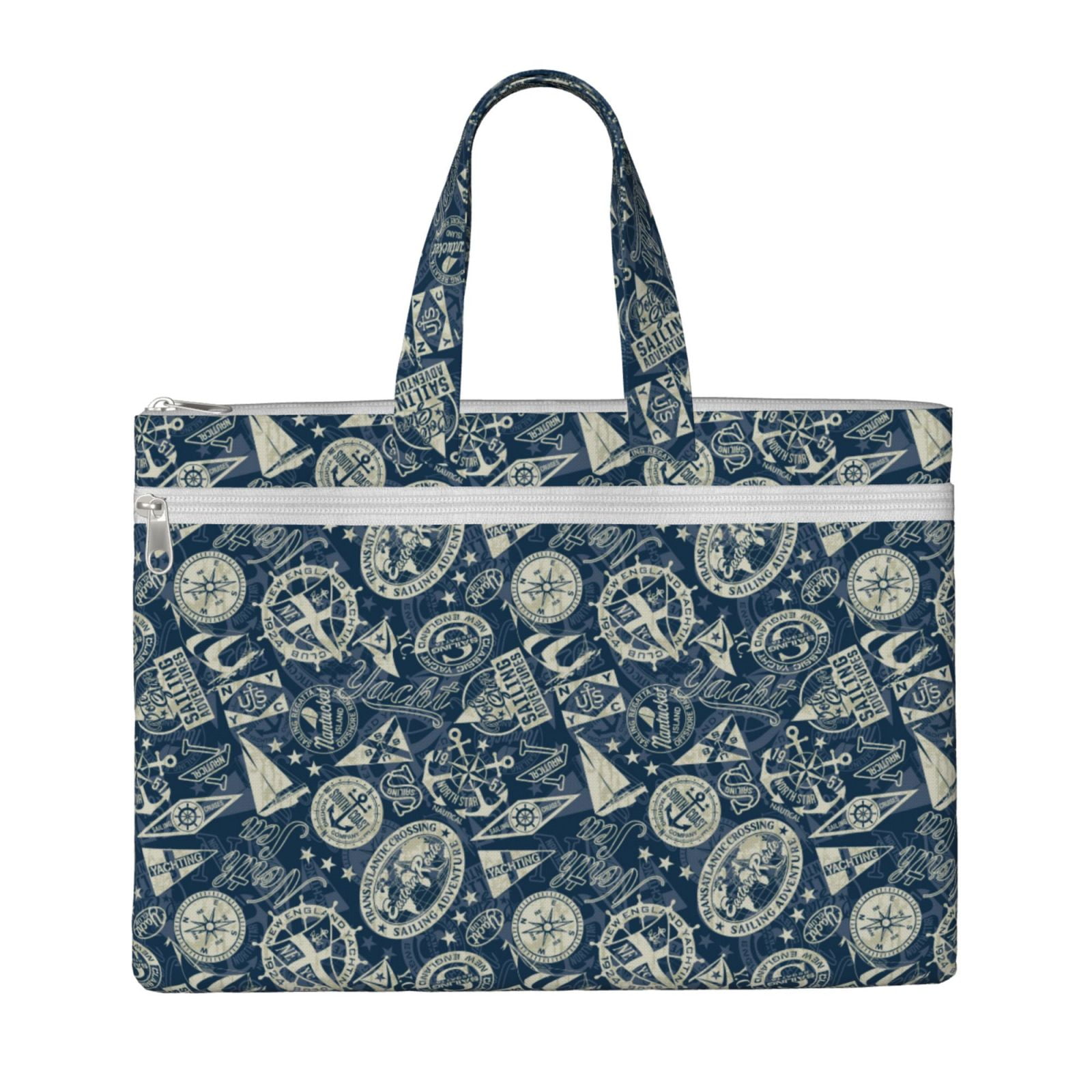 Kdxio Nautical Style File Tote Document Bag Business Briefcase Bag ...