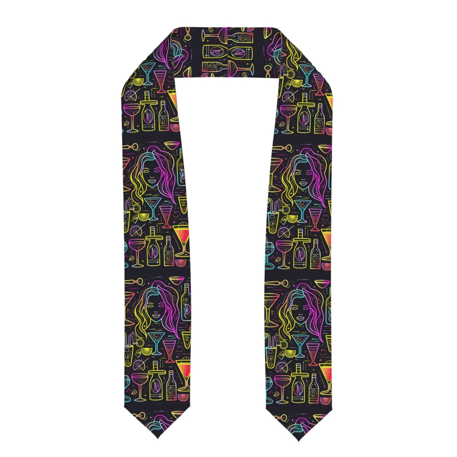 Kdxio Neon Bar Drinks Graduation Stole Class, Graduation Sash, Unisex ...