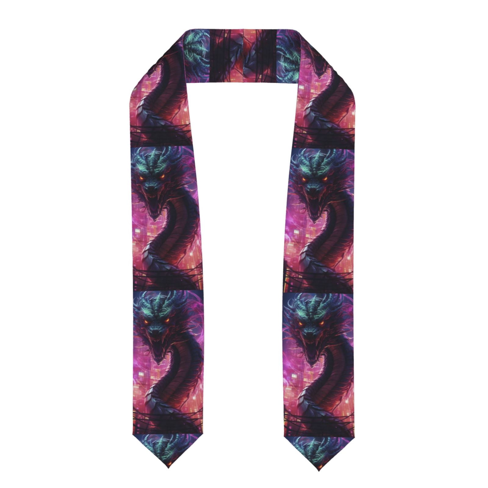 Kdxio Neon Futuristic Dragon Graduation Stole Class, Graduation Sash ...