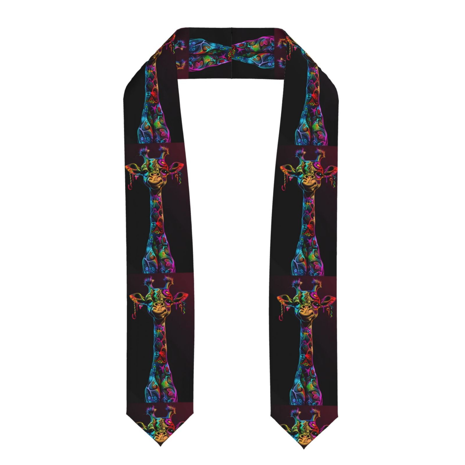 Kdxio Neon Psychedelic Giraffe Graduation Stole Class, Graduation Sash ...
