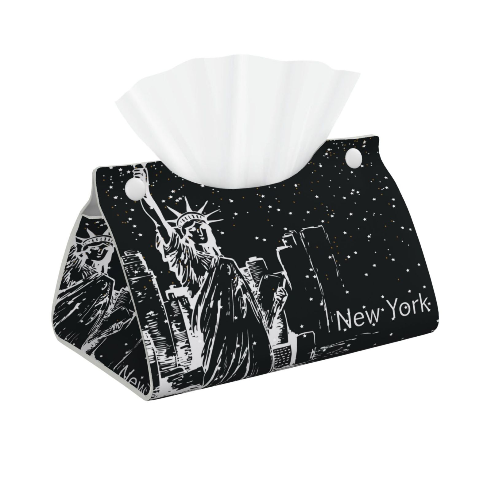 Kdxio New York City1 Print Tissue Box Cover,Modern PU Leather ...