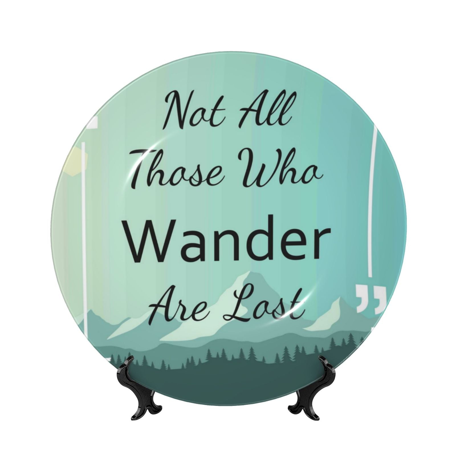 Kdxio Not All Those Who Wander Are Lost1 Bone China Decorative Plate ...