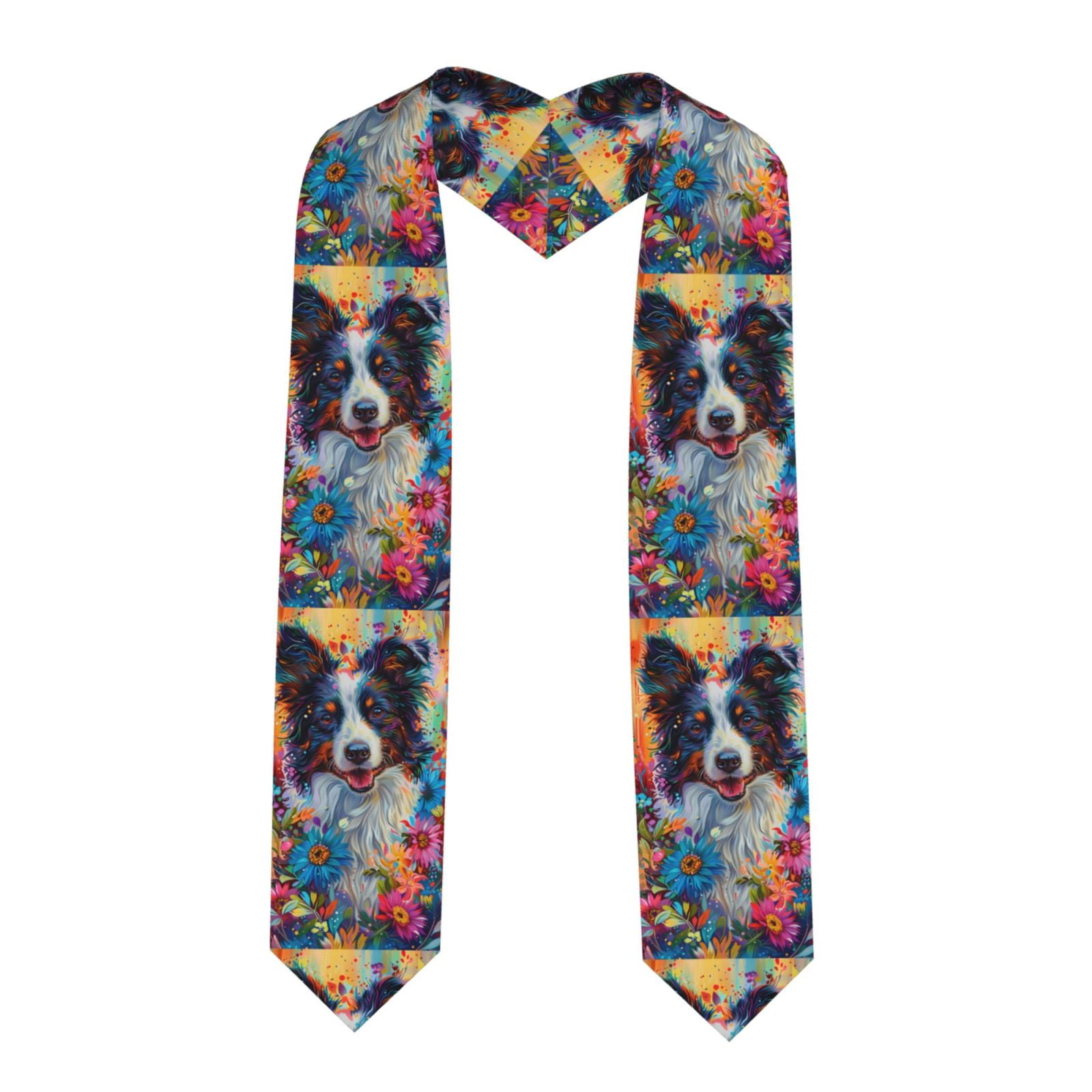 Kdxio Oil Painting Sunflower Puppy Graduation Stole Class, Graduation ...