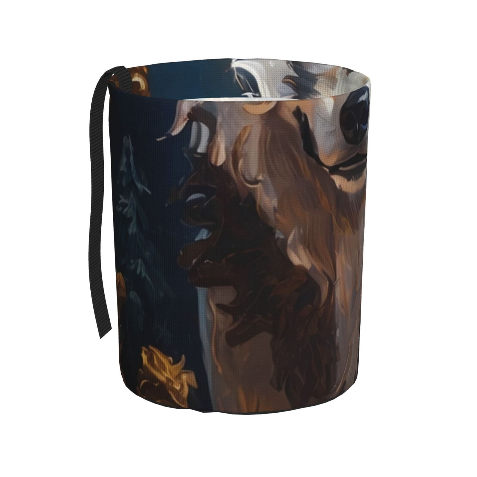 Kdxio Oil Painting Tribal Wolf Car Trash Can Garbage Car Accessories ...