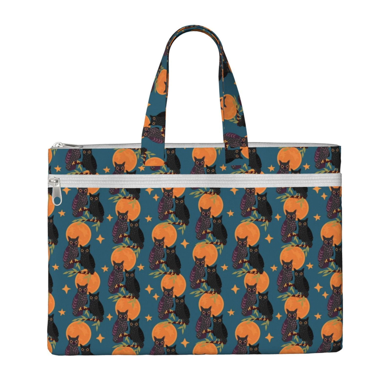 Kdxio Owls In Cartoon Style File Tote Document Bag Business Briefcase ...