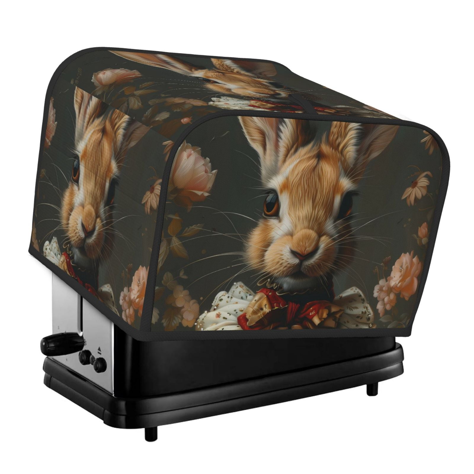 Kdxio Palatial Style Flower Rabbit Print Toaster Cover Bread Machine ...