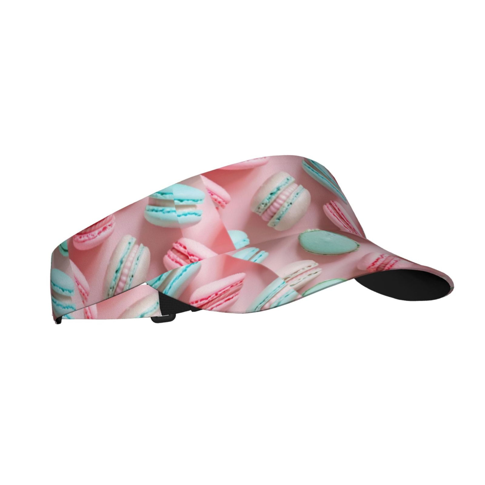 Kdxio Pastel Macarons Delight Print Sun Visor Hat Golf Visor Adjustable ...
