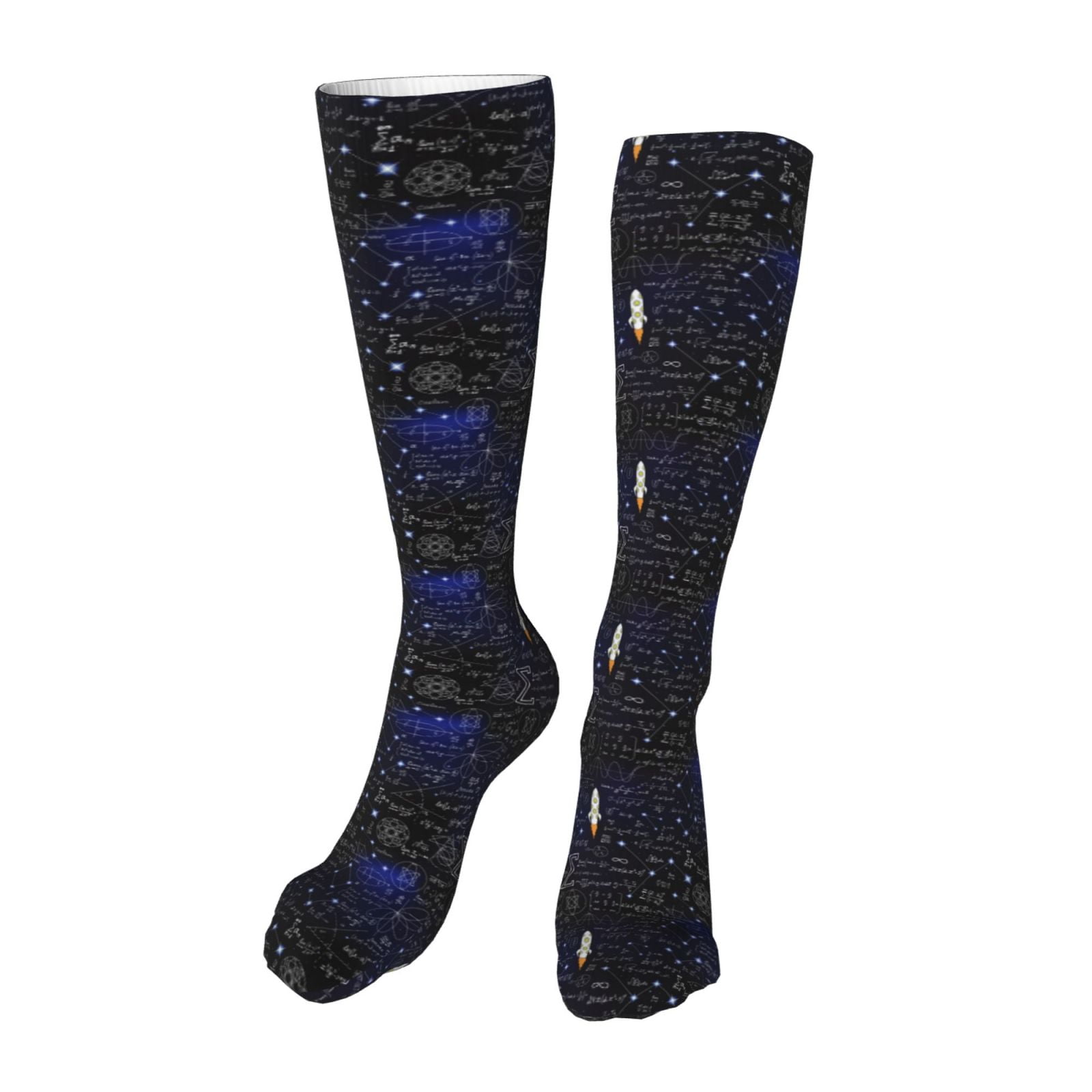 Kdxio Physical Formulas Funny Silky Novelty Funky Long Knee High Socks ...