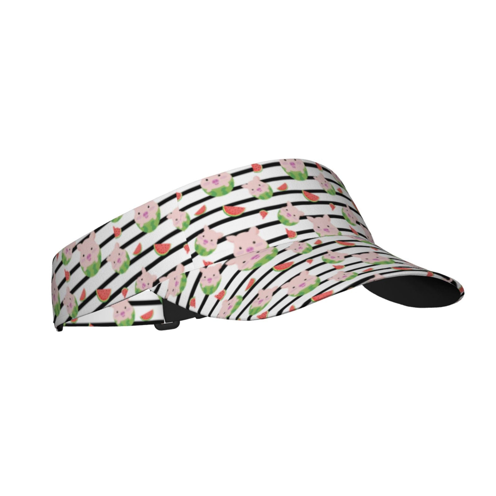Kdxio Pig And Watermelon Print Sun Visor Hat Golf Visor Adjustable ...