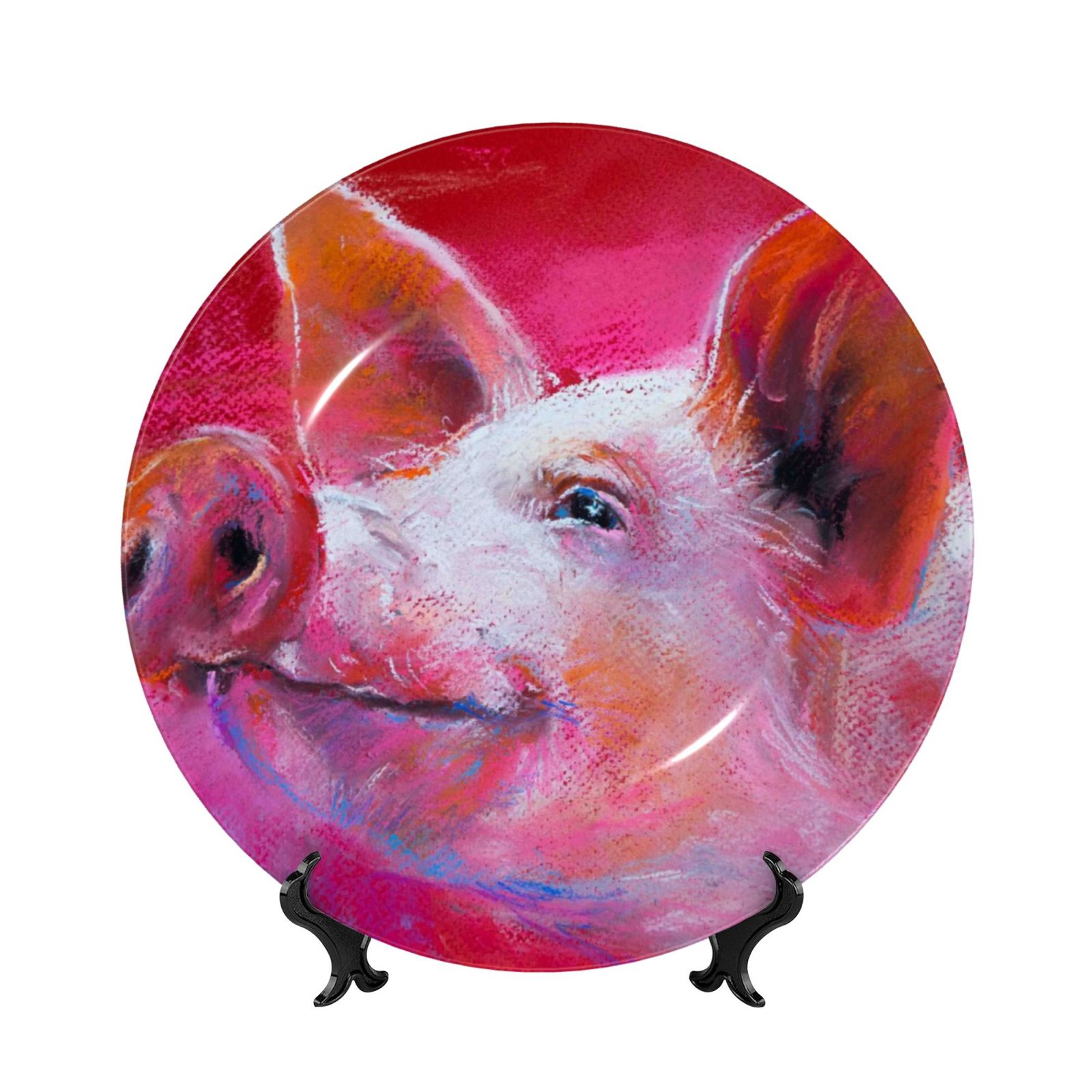 Kdxio Pig Bone China Decorative Plate Ceramic Decorative Plate for Home ...