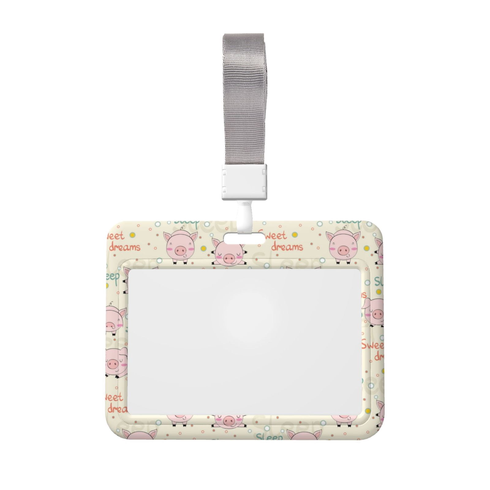 Kdxio Pigs Sleep Card Badge Holder Work Badge Sleeve for Office, School ...