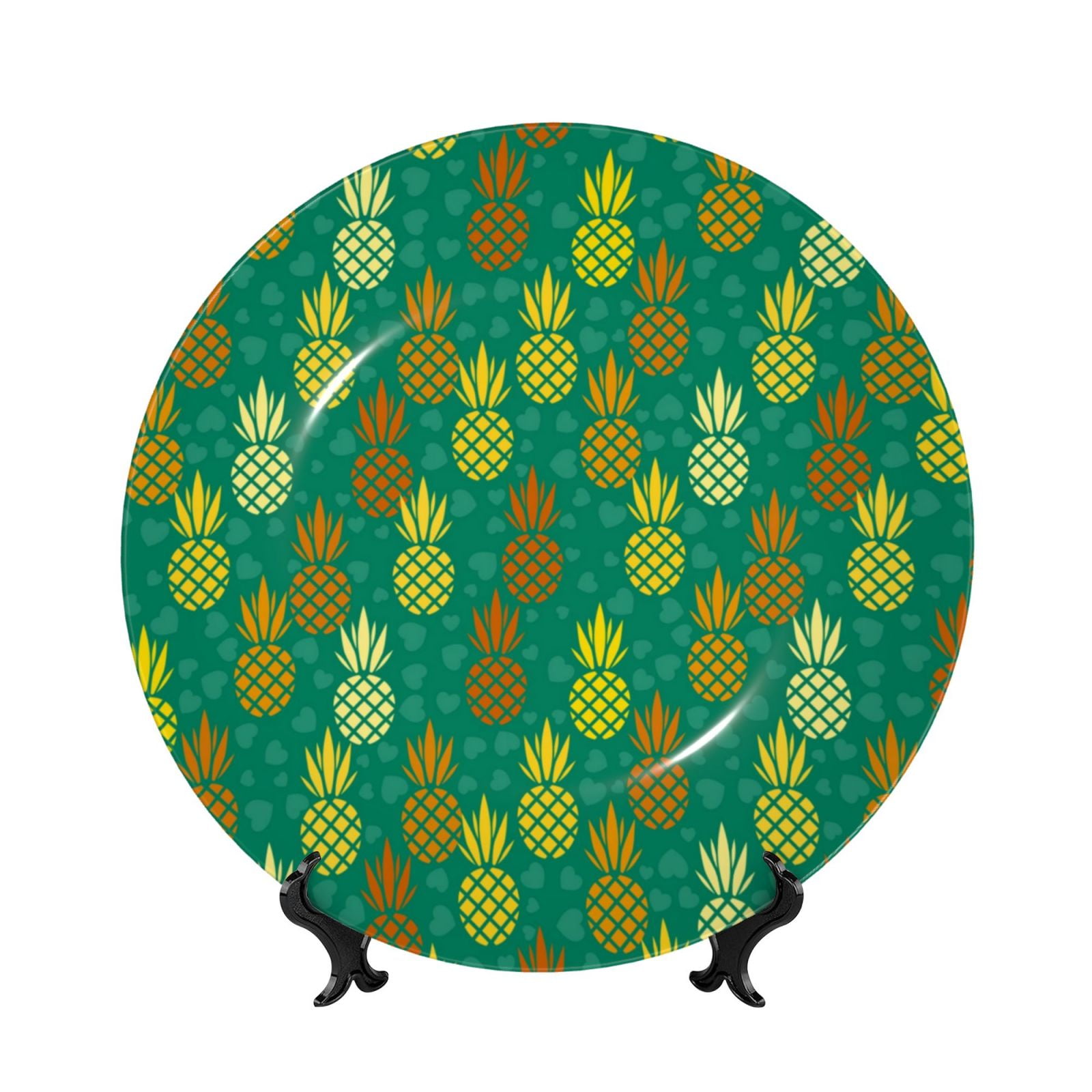 Kdxio Pineapples1 Bone China Decorative Plate Ceramic Decorative Plate ...
