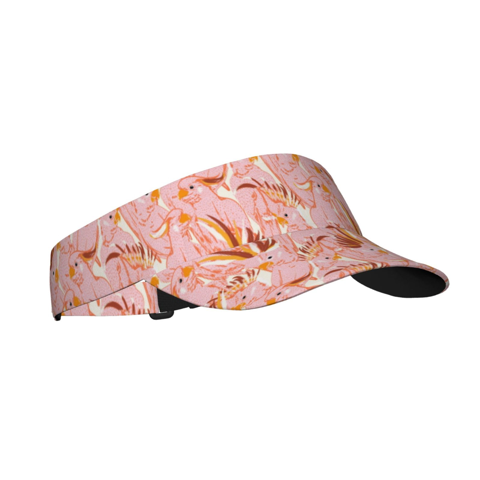 Kdxio Pink Cockatoo Birds Print Sun Visor Hat Golf Visor Adjustable ...