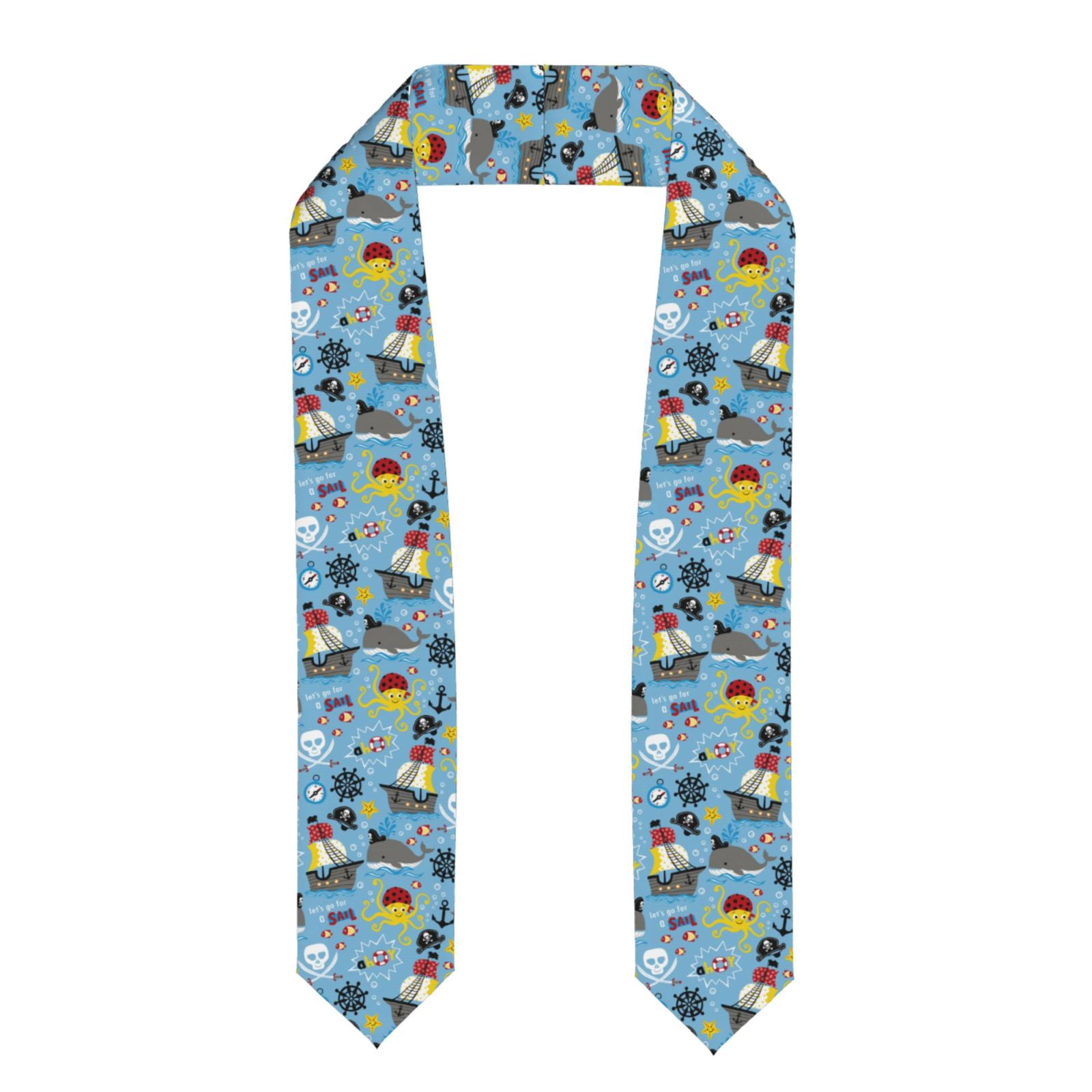 Kdxio Pirate Marine Animals Graduation Stole Class, Graduation Sash ...