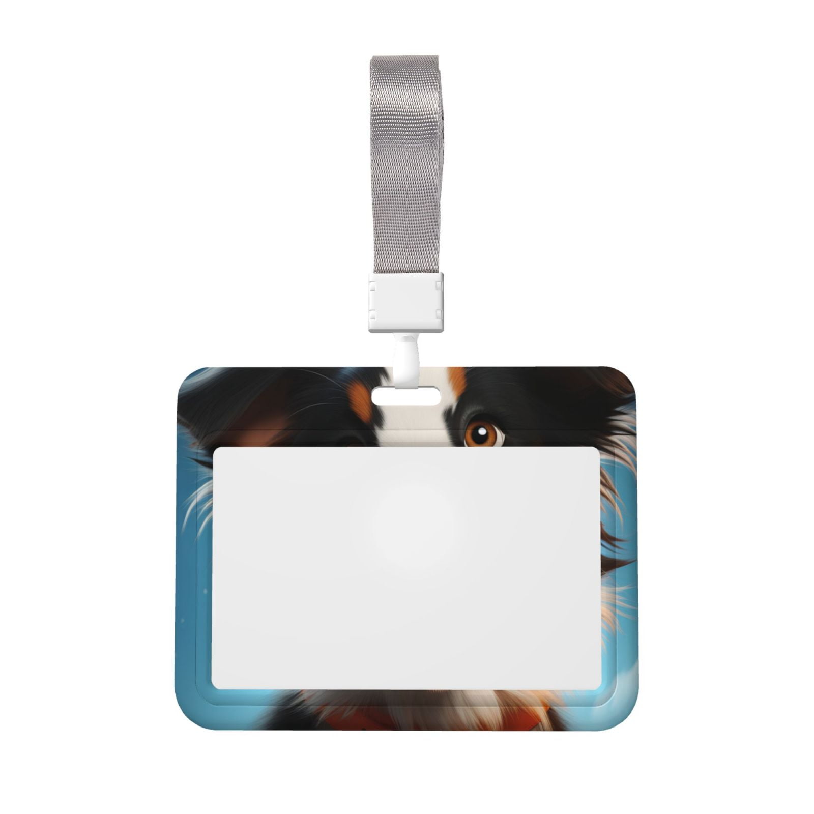 Kdxio Playful Smile Cute Dog Card Badge Holder Work Badge Sleeve for ...