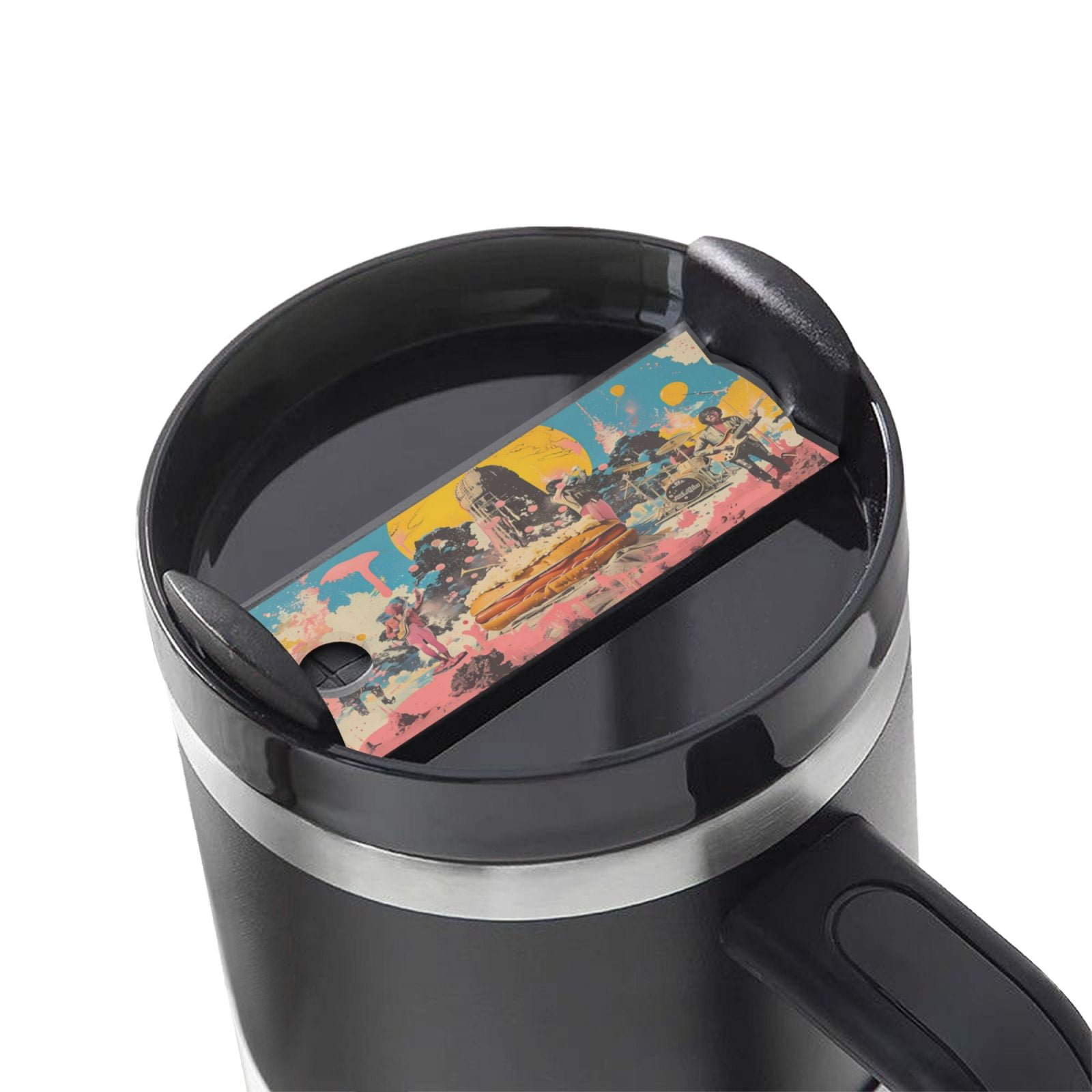 Kdxio Psychedelic Band Hotdog Art Name Plate Compatible Stanley Cups ...