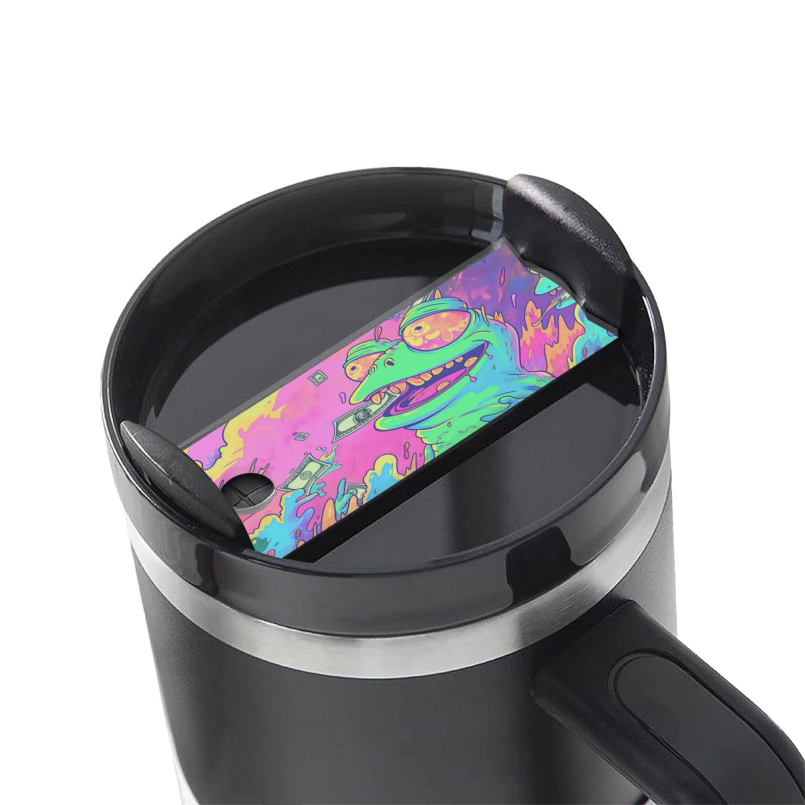 Kdxio Psychedelic Cartoon Frog Name Plate Compatible Stanley Cups Name ...