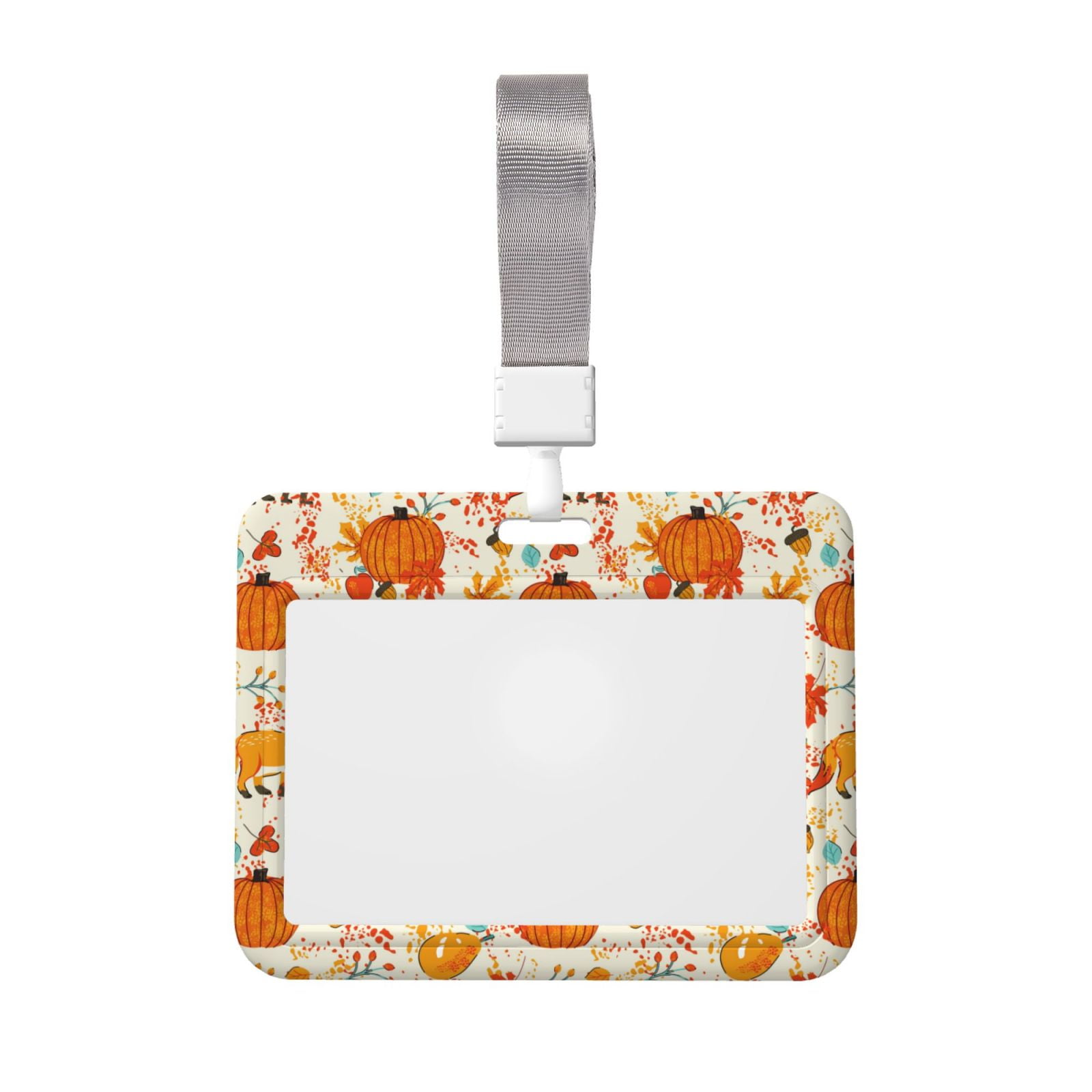 Kdxio Pumpkin Fall Pears Card Badge Holder Work Badge Sleeve for Office ...