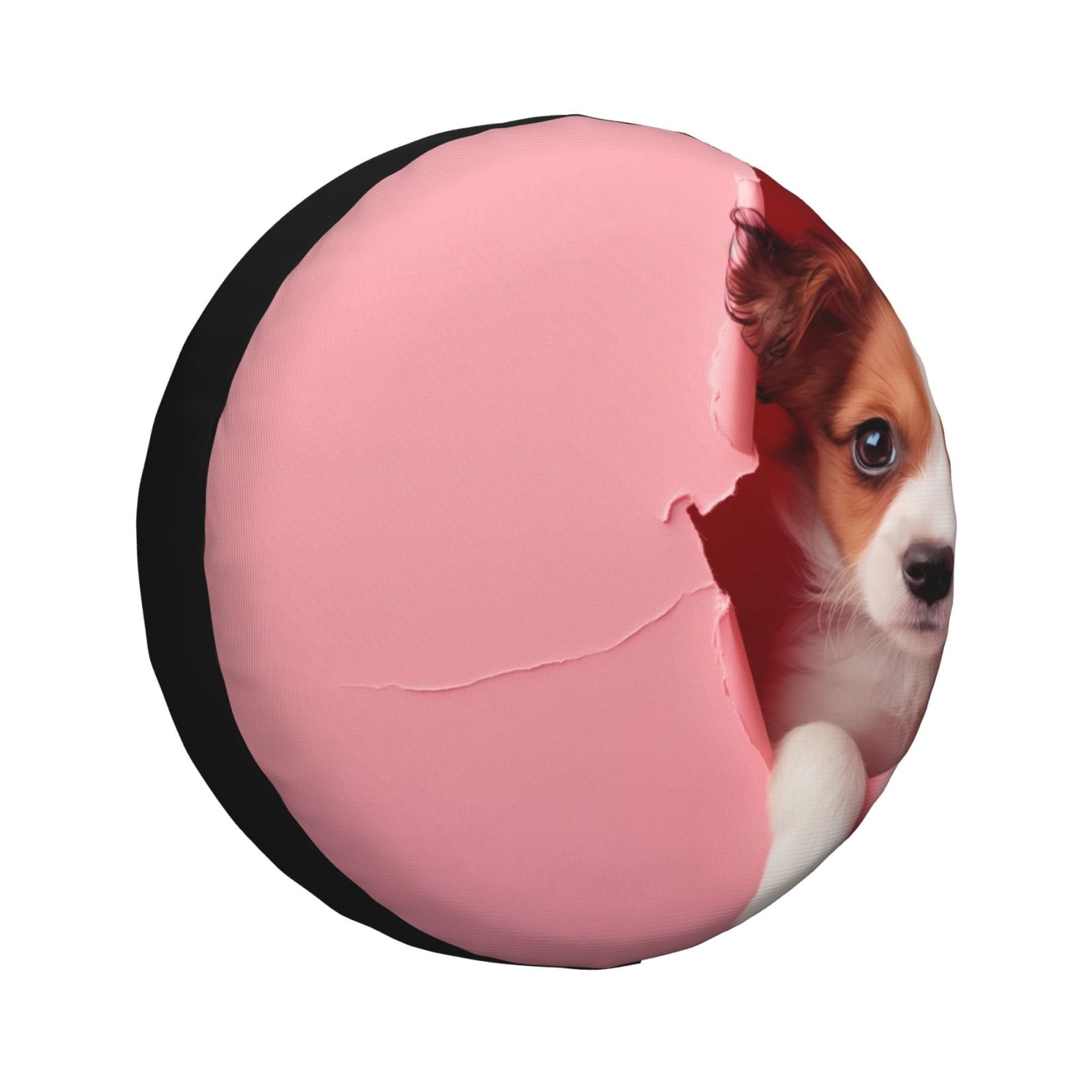 Kdxio Puppy Peeking Through Pink for Tire Cover Wheel Protectors Tyre ...