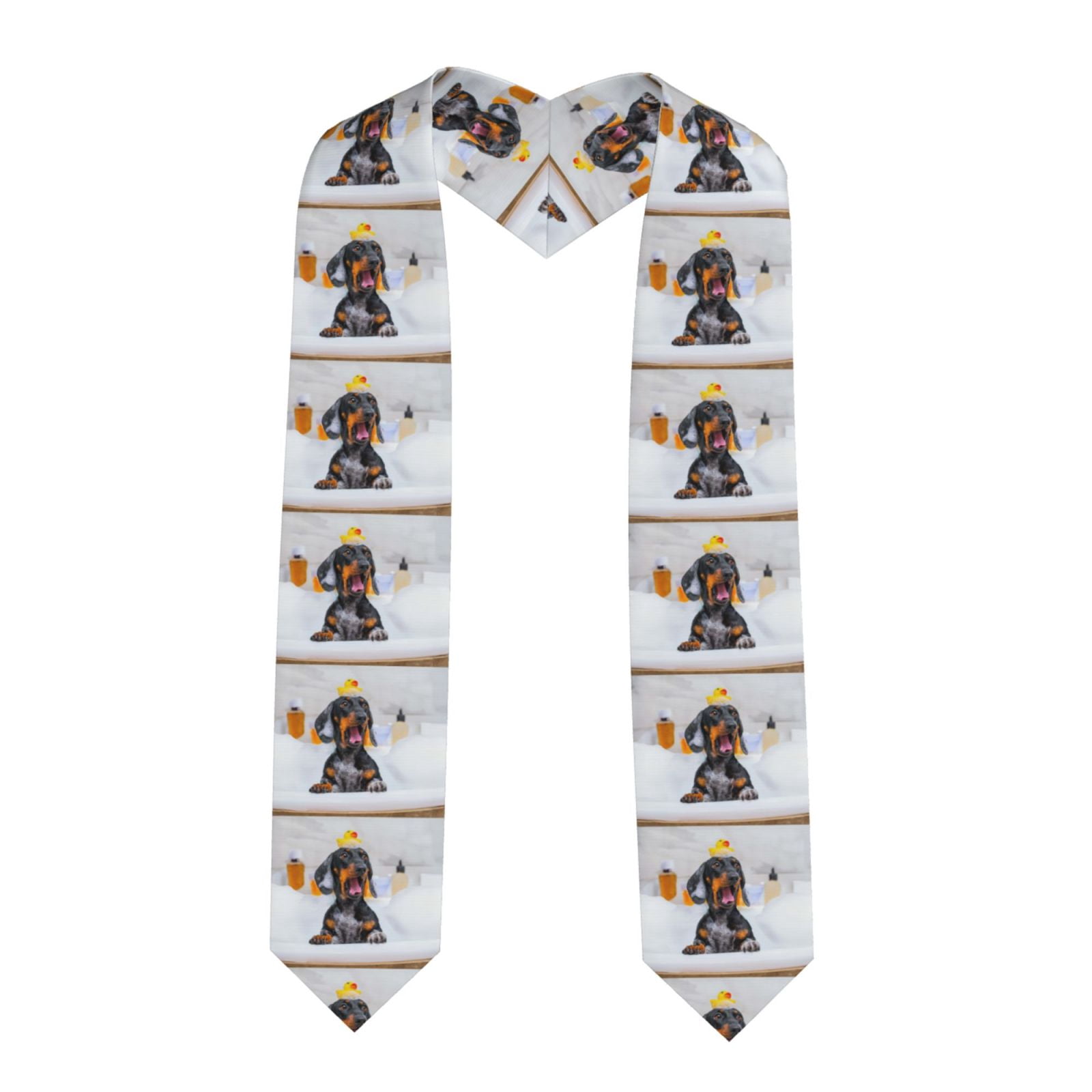 Kdxio Puppy Sits In Bathtub Graduation Stole Class, Graduation Sash ...