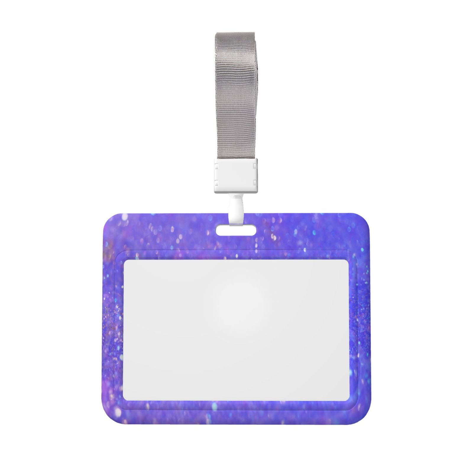Kdxio Purple Glitter Card Badge Holder Work Badge Sleeve for Office ...