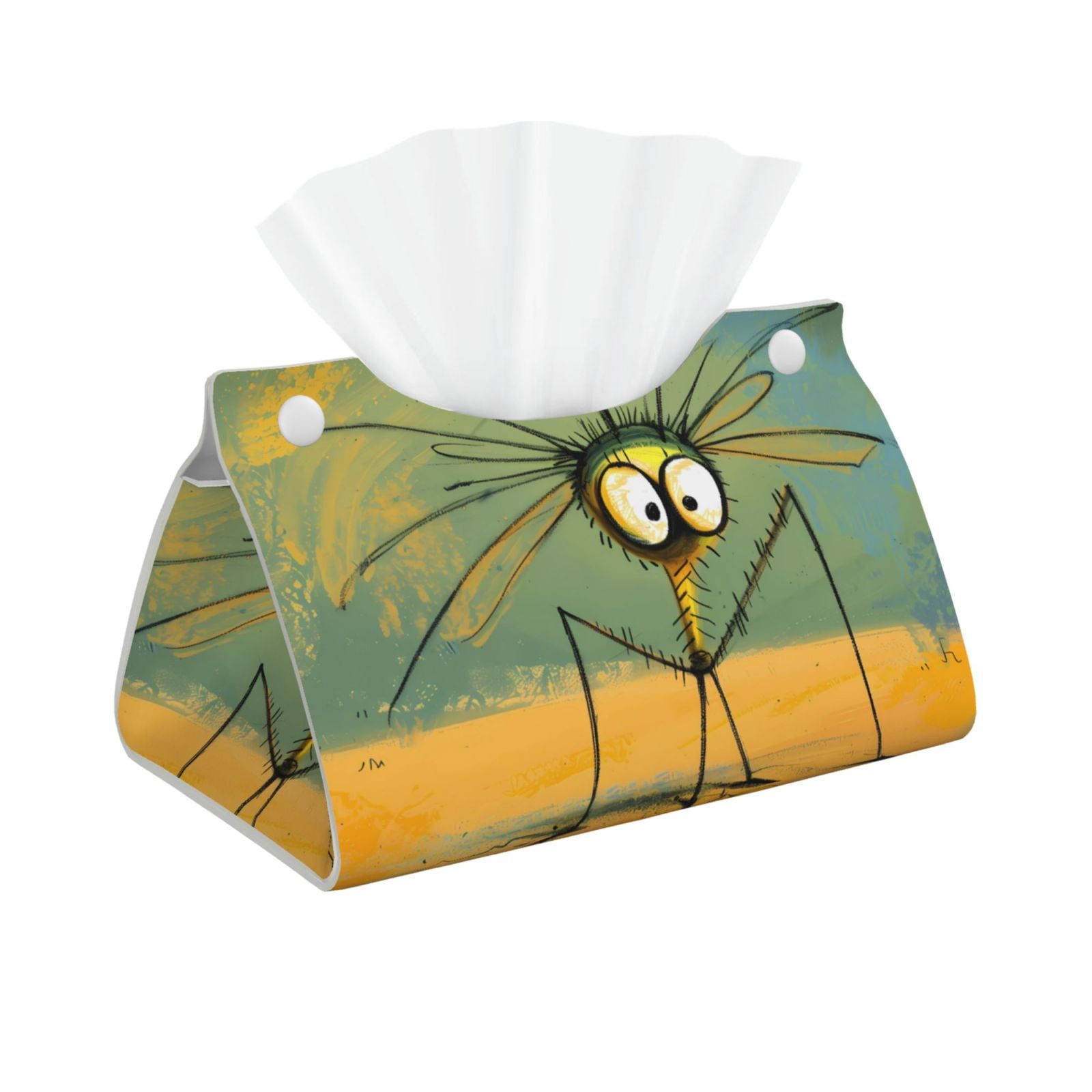 Kdxio Quirky Cartoon 123 Print Tissue Box Cover,Modern PU Leather ...