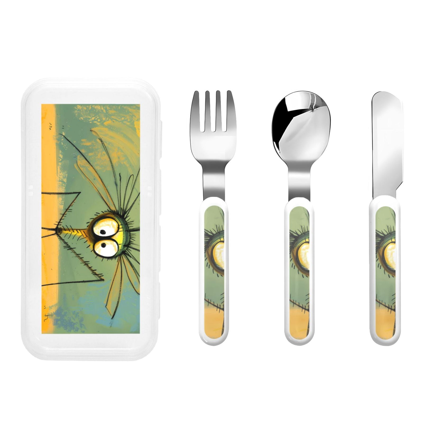 Kdxio Quirky Cartoon 123 Toddler Utensils Set - Kids Silverware Set ...