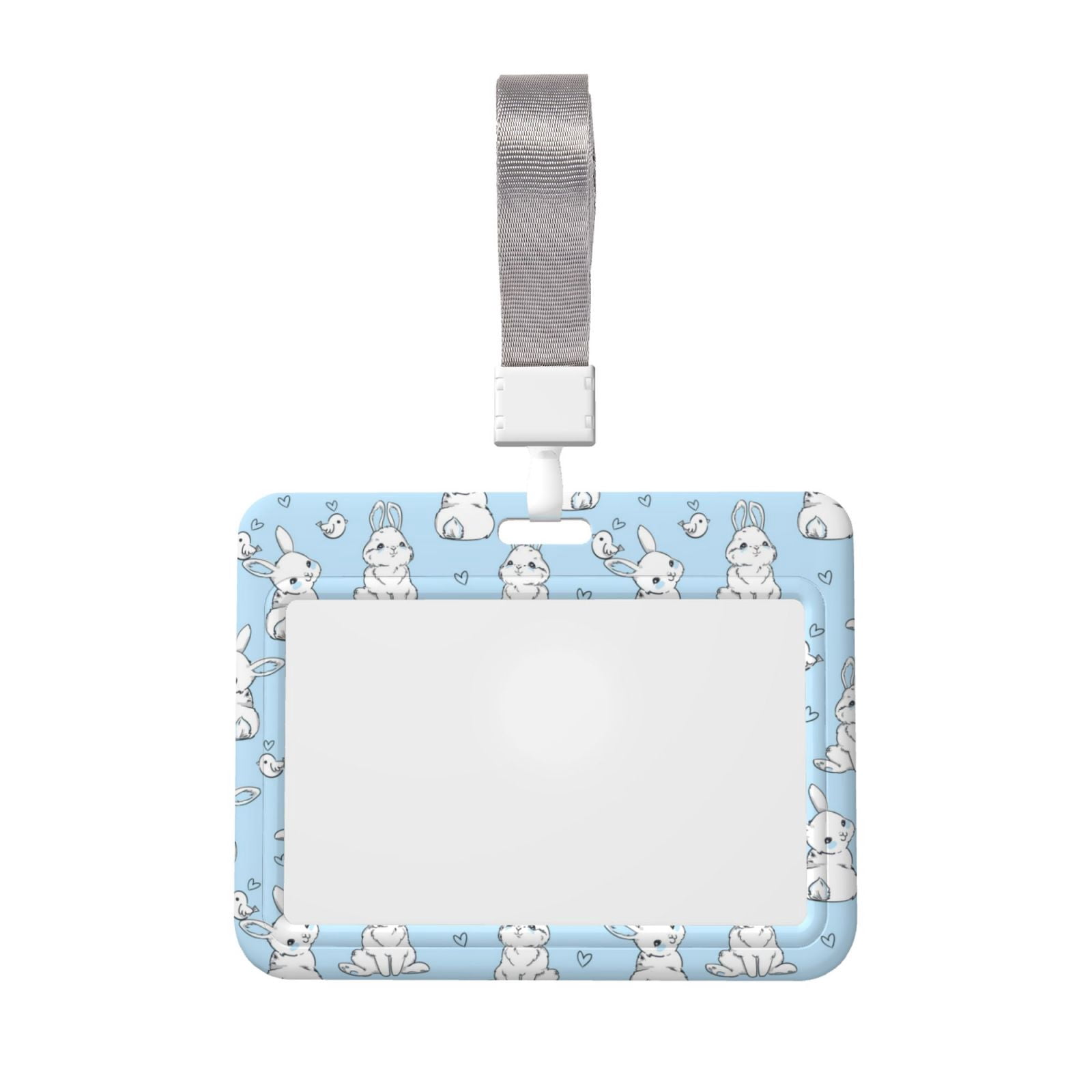 Kdxio Rabbit And Bird Card Badge Holder Work Badge Sleeve for Office ...