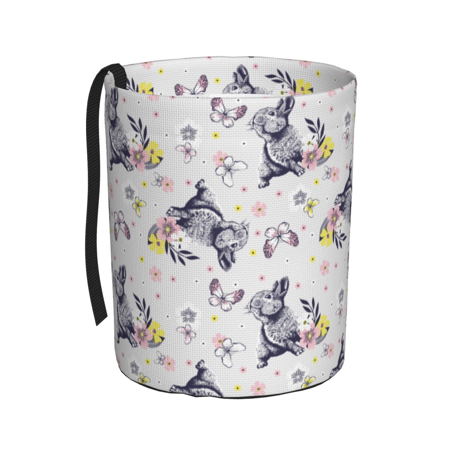 Kdxio Rabbit And Butterfly Car Trash Can Garbage Car Accessories Trash ...