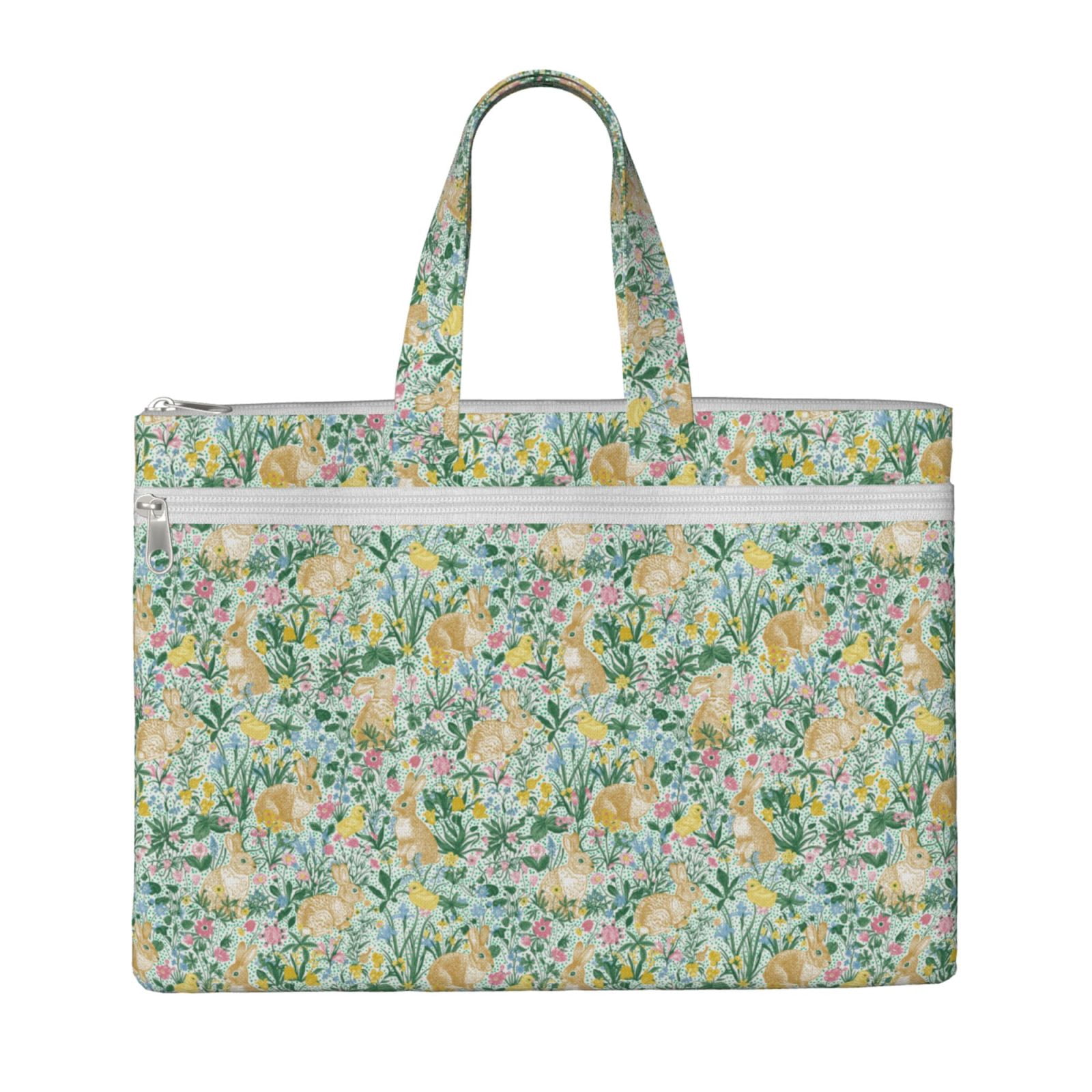 Kdxio Rabbit And Chick File Tote Document Bag Business Briefcase Bag ...