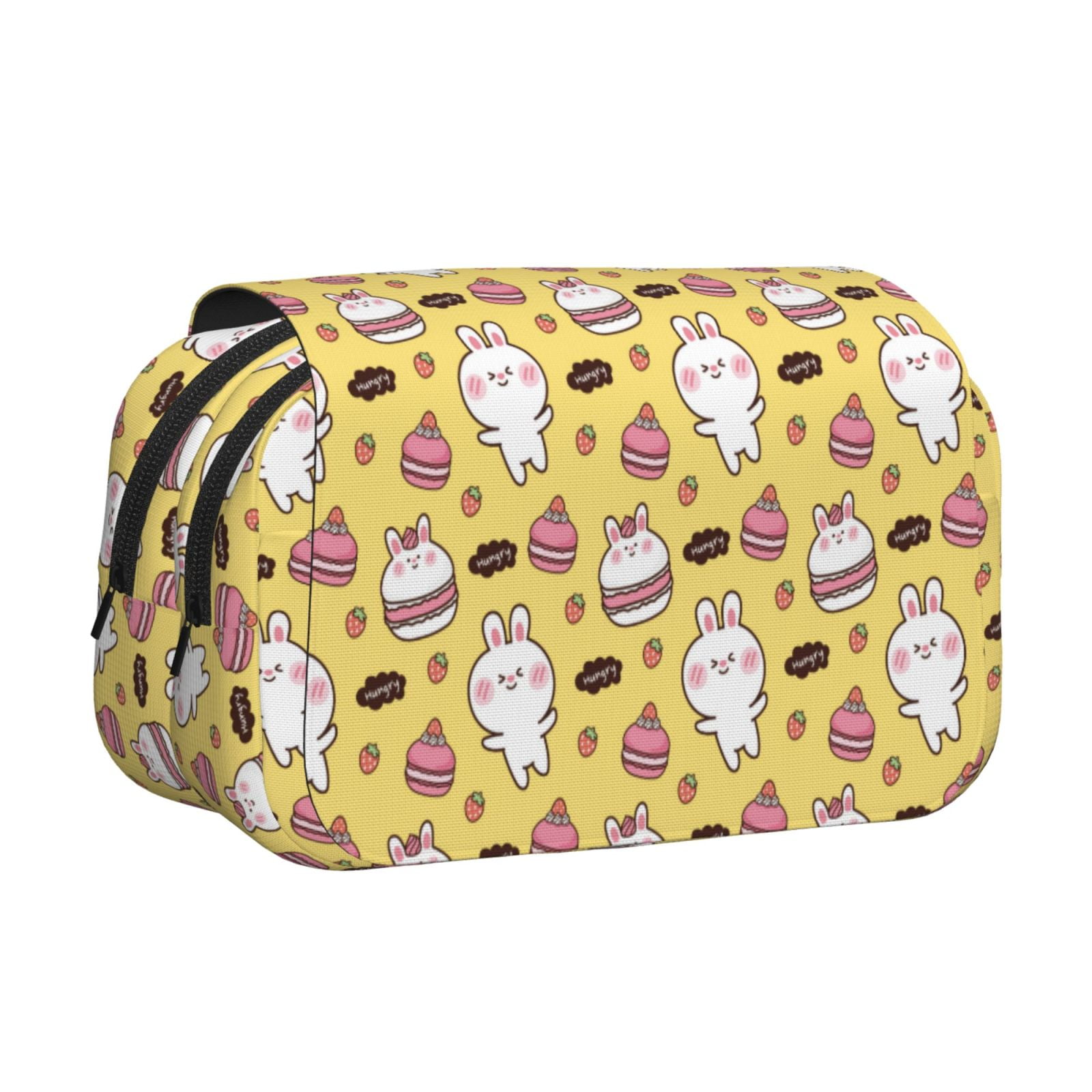 Kdxio Rabbit Hunger for Double Compartment Pen Case Oxford Organizer ...