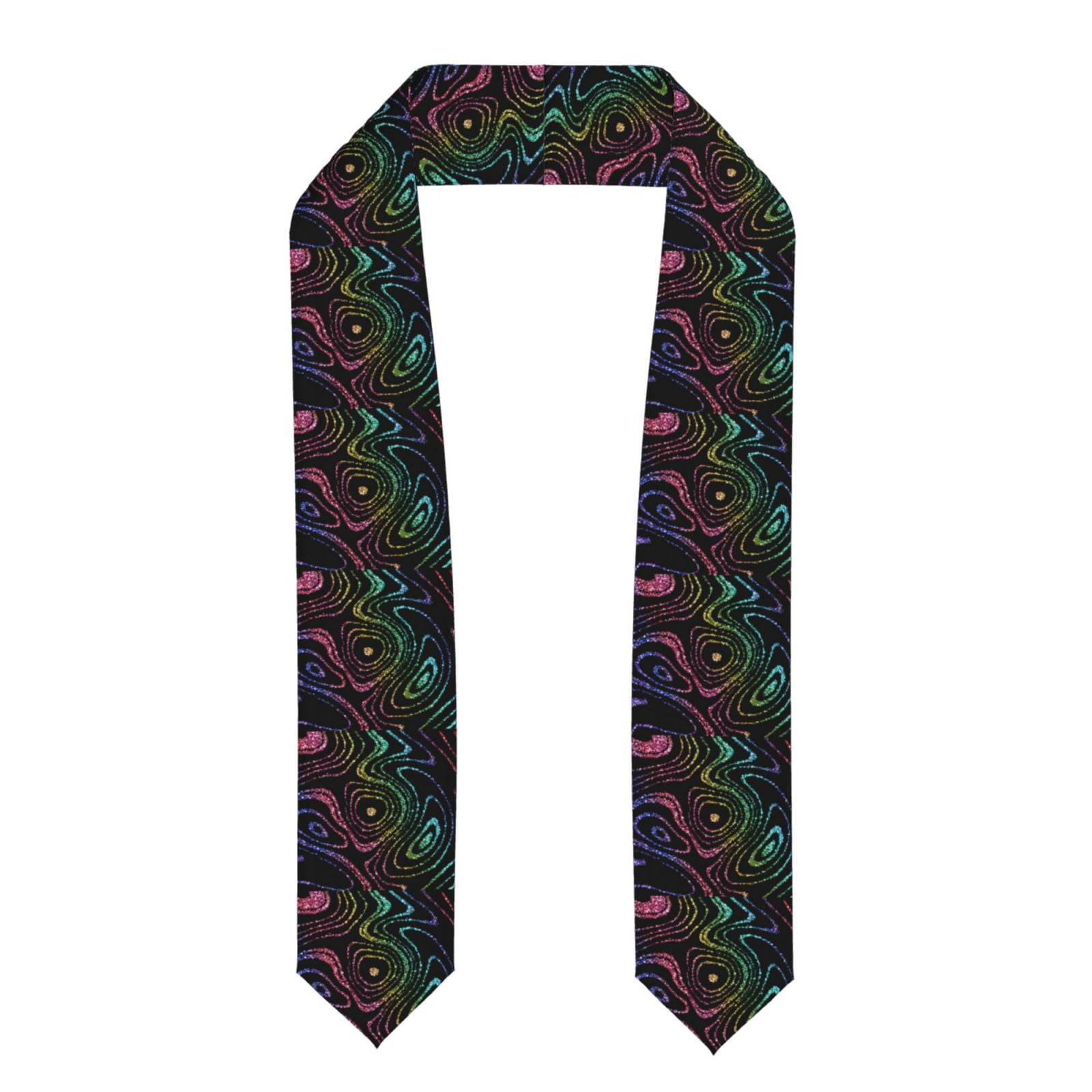 Kdxio Rainbow Glitter Graduation Stole Class, Graduation Sash, Unisex ...