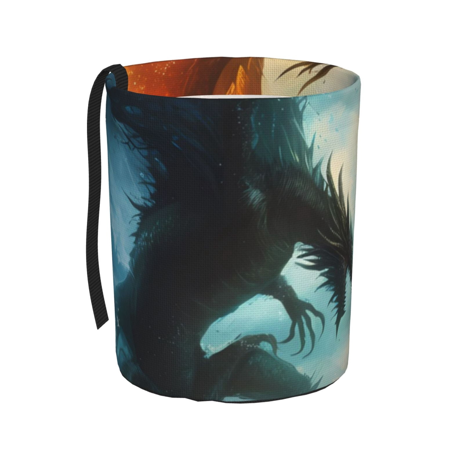 Kdxio Red And Blue Flame Wave Dragon Car Trash Can Garbage Car ...
